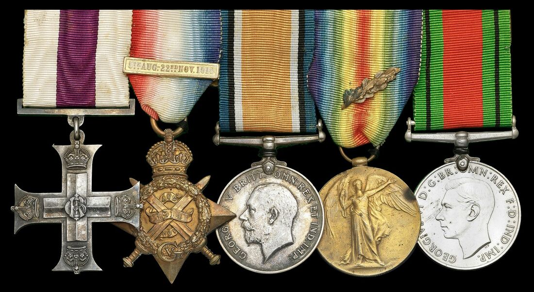A 'Salonica 1918' M.C. group of five to Major C. C. Cotton, Army ...