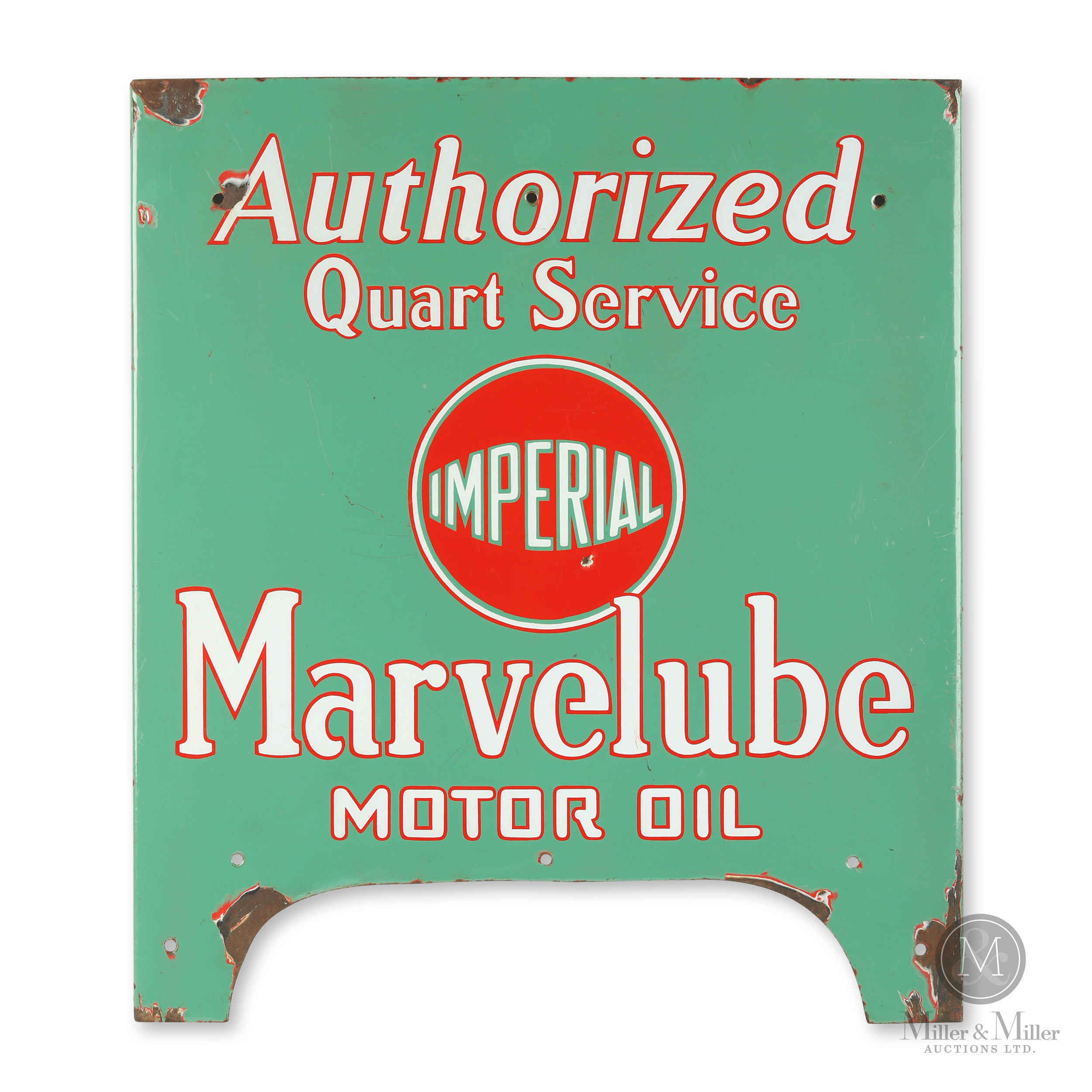 Imperial Marvelube "Red Ball" Oil Rack Panel | Barnebys