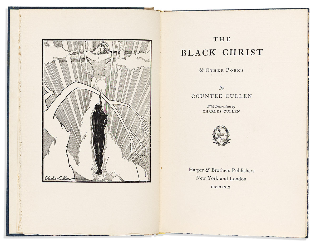 Cullen, Countee (1903-1946) The Black Christ & Other Poems, signed ...