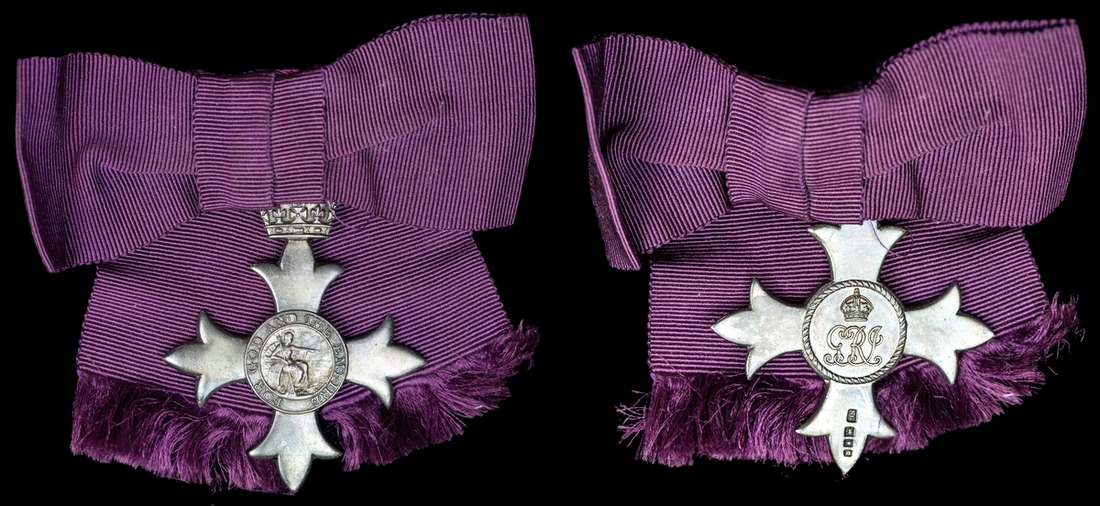 The Most Excellent Order of the British Empire, M.B.E., (Civil) Officer ...