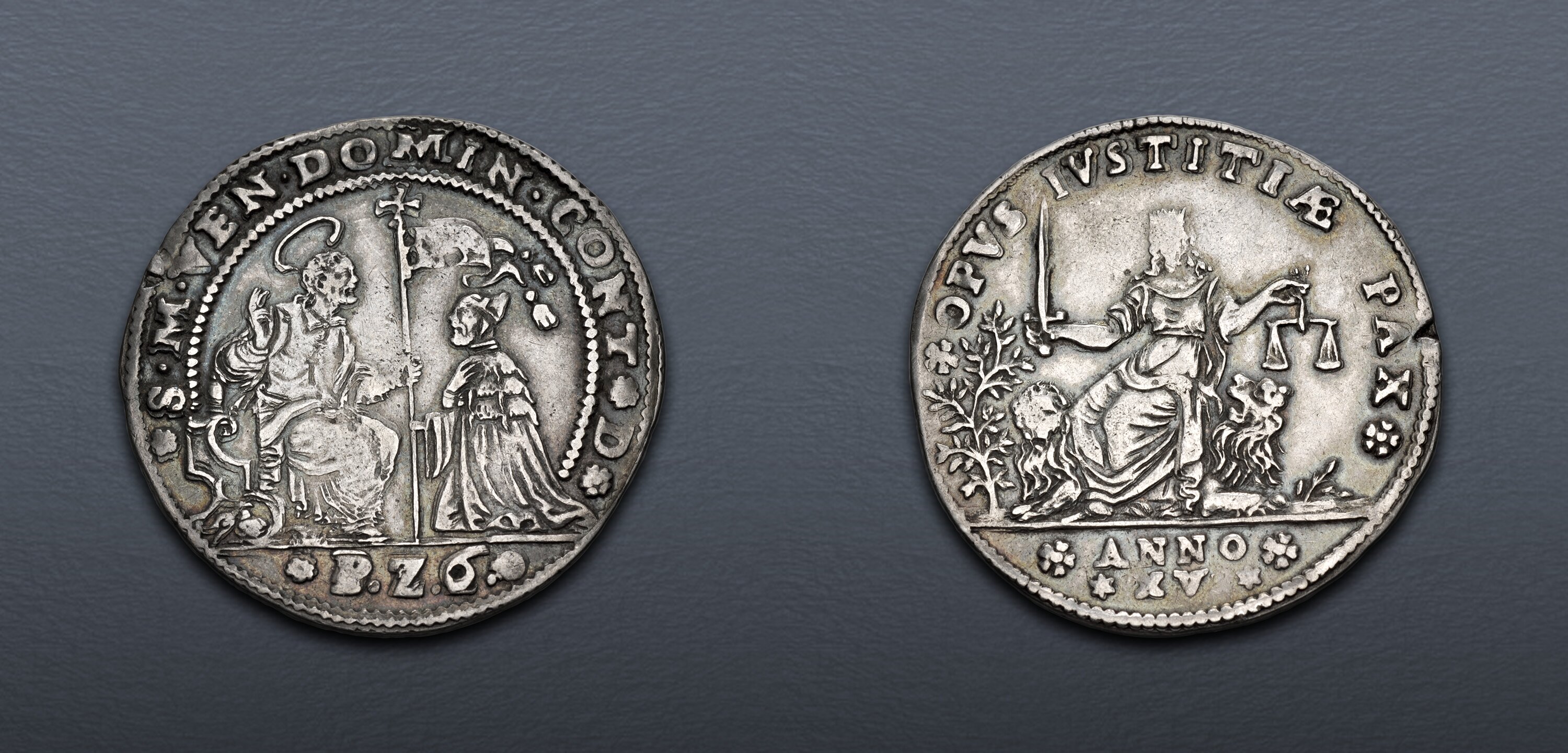 ITALY, Venezia (Venice). Domenico Contarini. 1659-1675. AR Osella (36mm ...