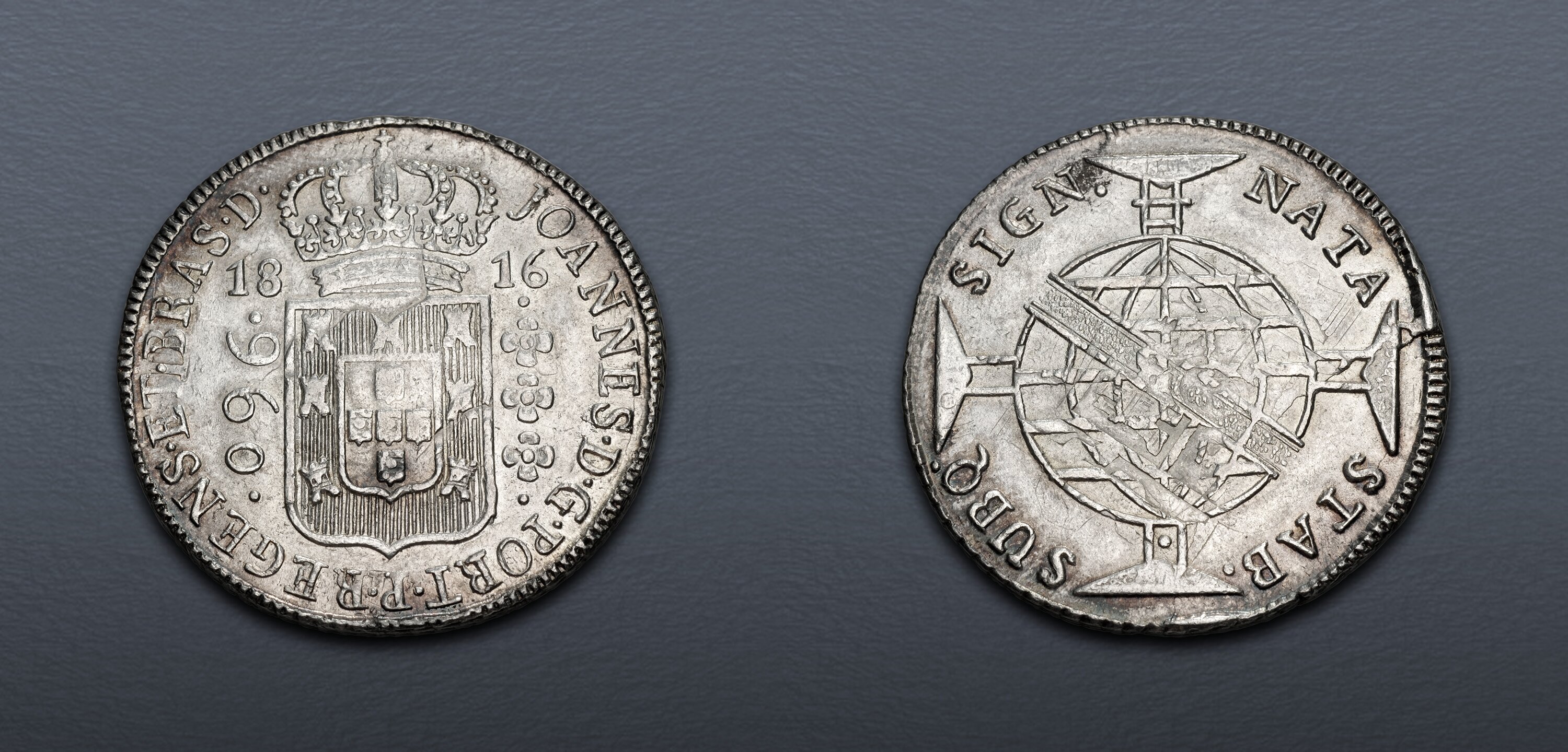 BRAZIL, Colonial. Joao VI. As prince regent, 1799-1816. AR 960 Réis ...