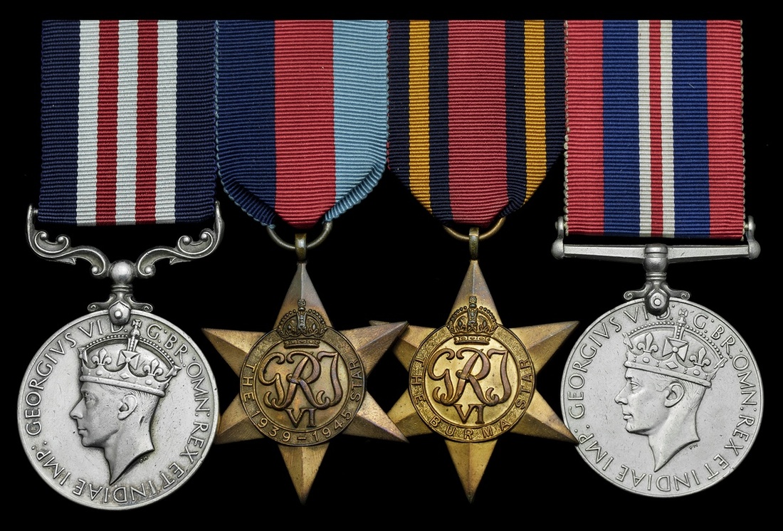 The very fine 'Burma 1945' M.M. awarded to Sepoy M. Ali, 11th Battalion ...