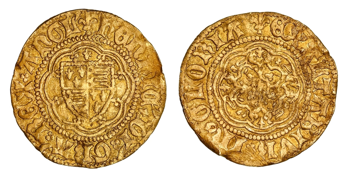 Henry VI, First Reign (1422-1461), Annulet Issue, Quarter-Noble, 1422 ...