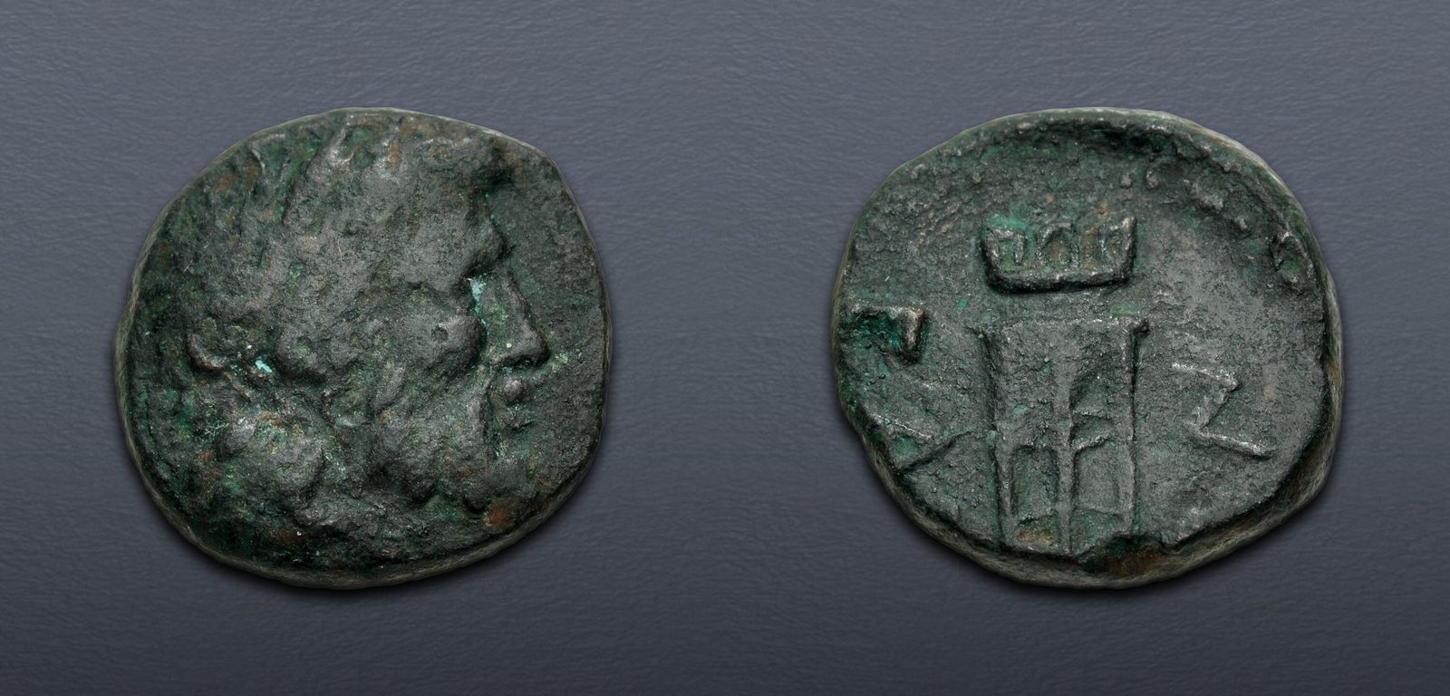 CRETE, Axos. Circa 300-67 BC. Æ (15.5mm, 4.32 g, 6h). Near VF ...