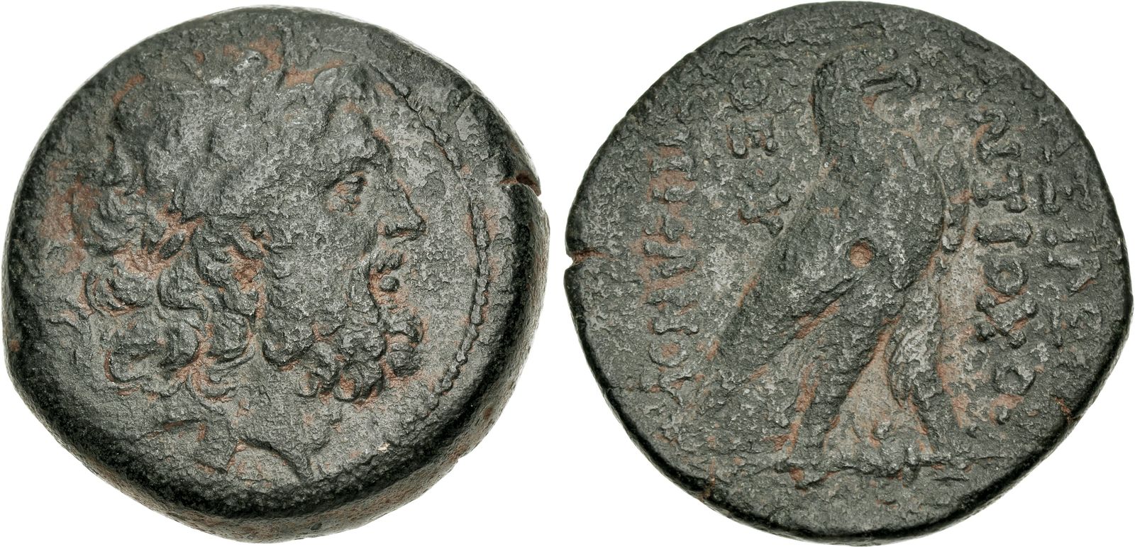 SELEUKID EMPIRE. Antiochos IV Epiphanes. 175-164 BC. Æ (34mm, 37.17 g ...