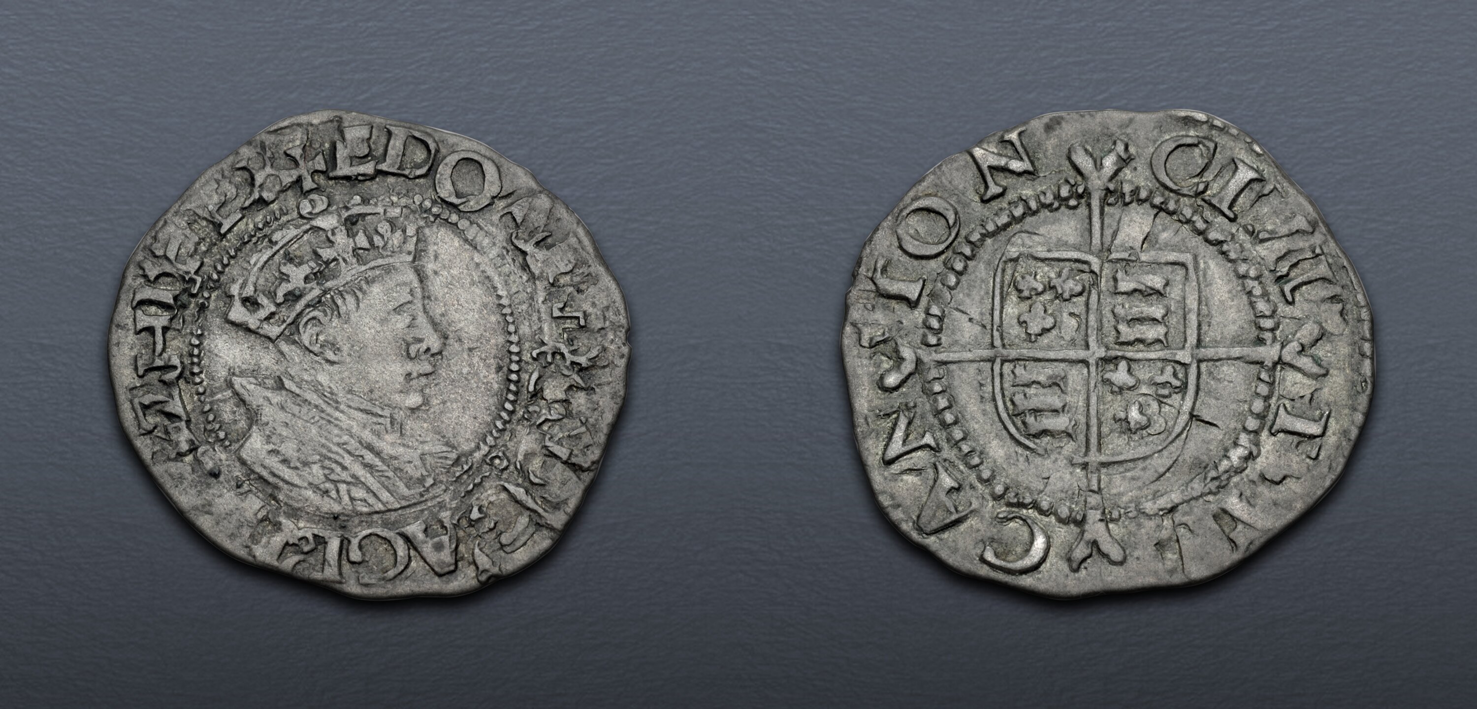 TUDOR. Edward VI. 1547-1553. AR Halfgroat (21mm, 1.17 g, 10h). First ...