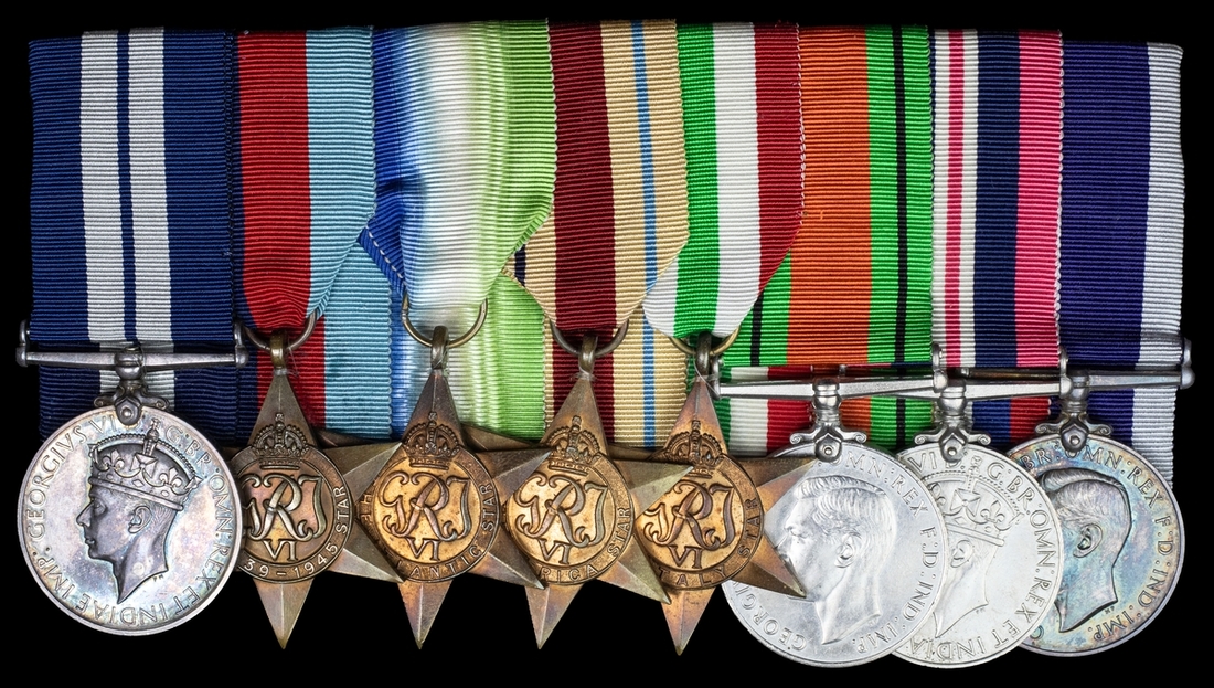 The D.S.M. group of eight awarded to Stoker Petty Officer J. W ...