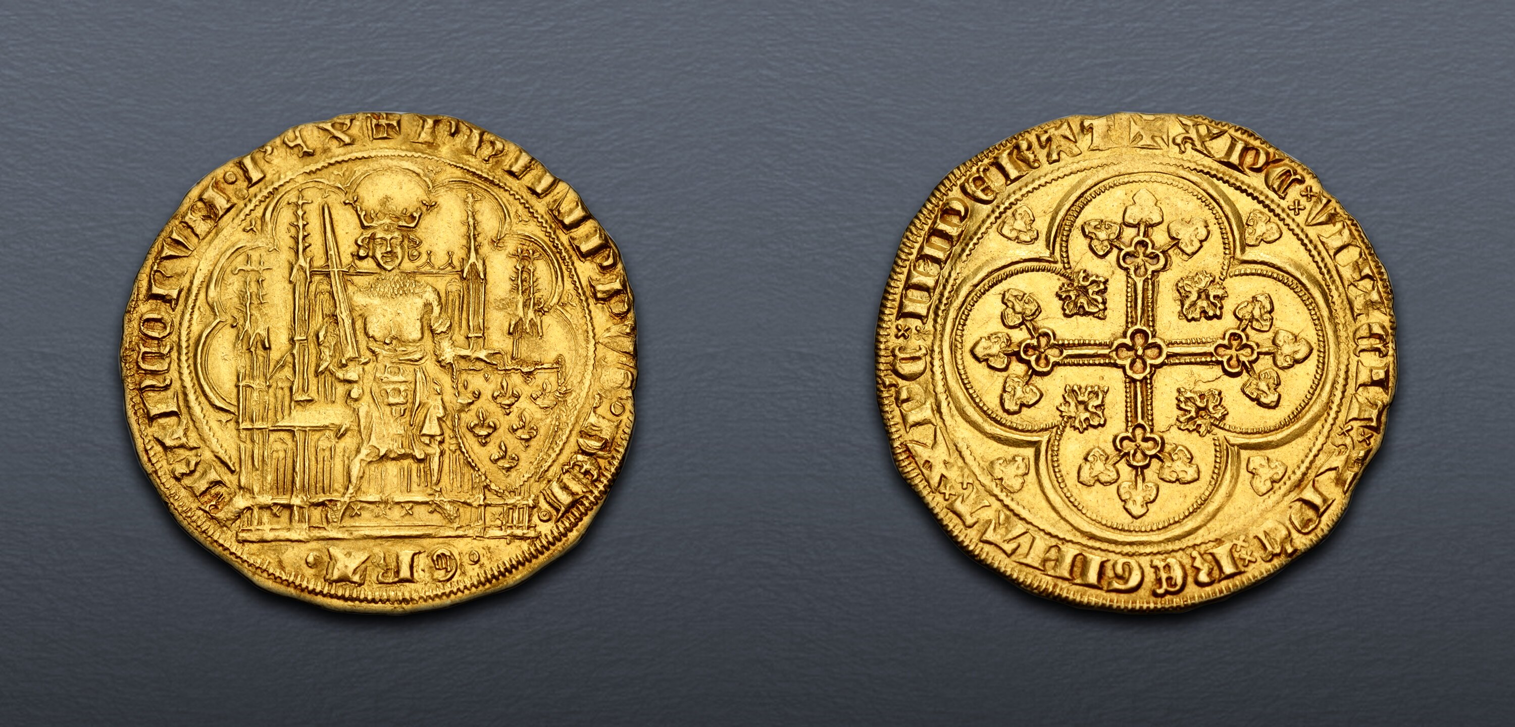 FRANCE, Royal. Philippe VI de Valois (of Valois). 1328-1350. AV Écu d ...