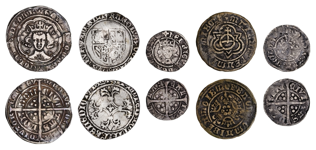 Medieval Group (5) | including, Edward II (1307-1327), Penny, Durham ...