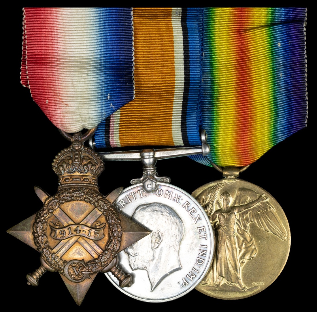 The 1914-15 Star trio to Regimental Sergeant Major W. Edgar, Australian ...