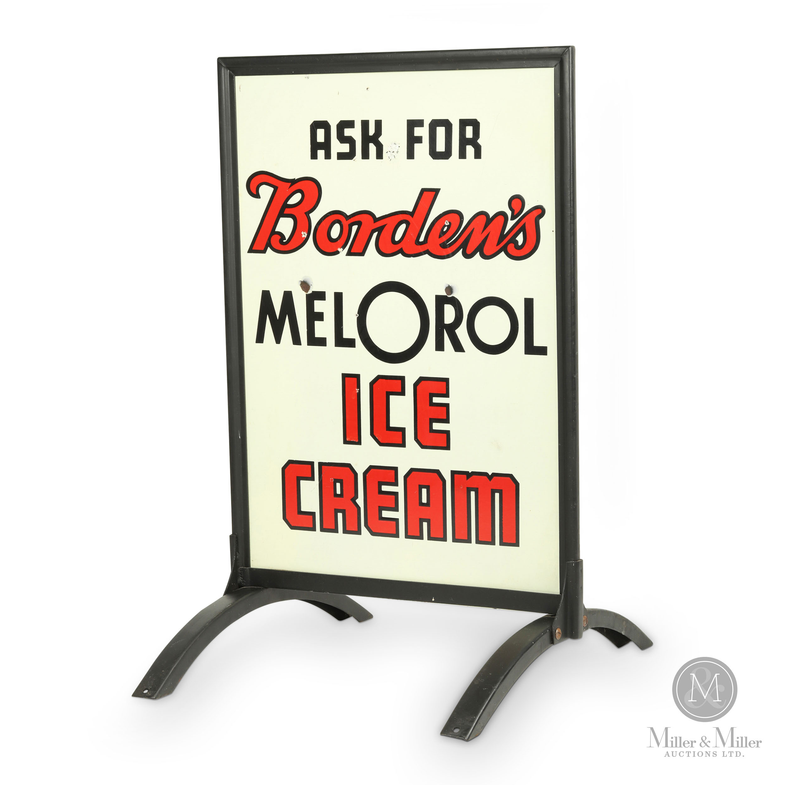 Borden's "MeloRol" Ice Cream Sidewalk Sign | Barnebys