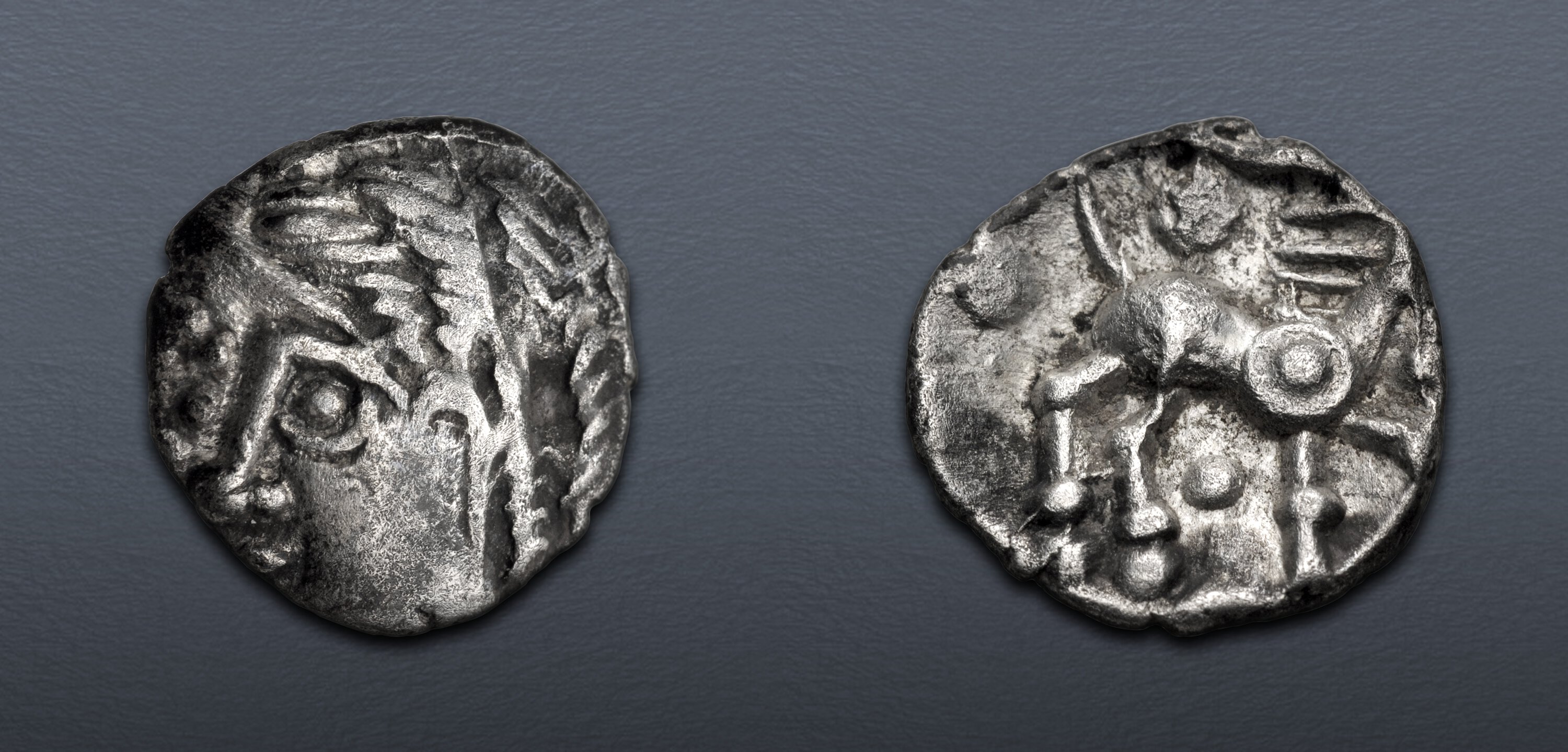 CELTIC, Trinovantes & Catuvellauni. Uninscribed. Circa 60-20 BC. AR ...