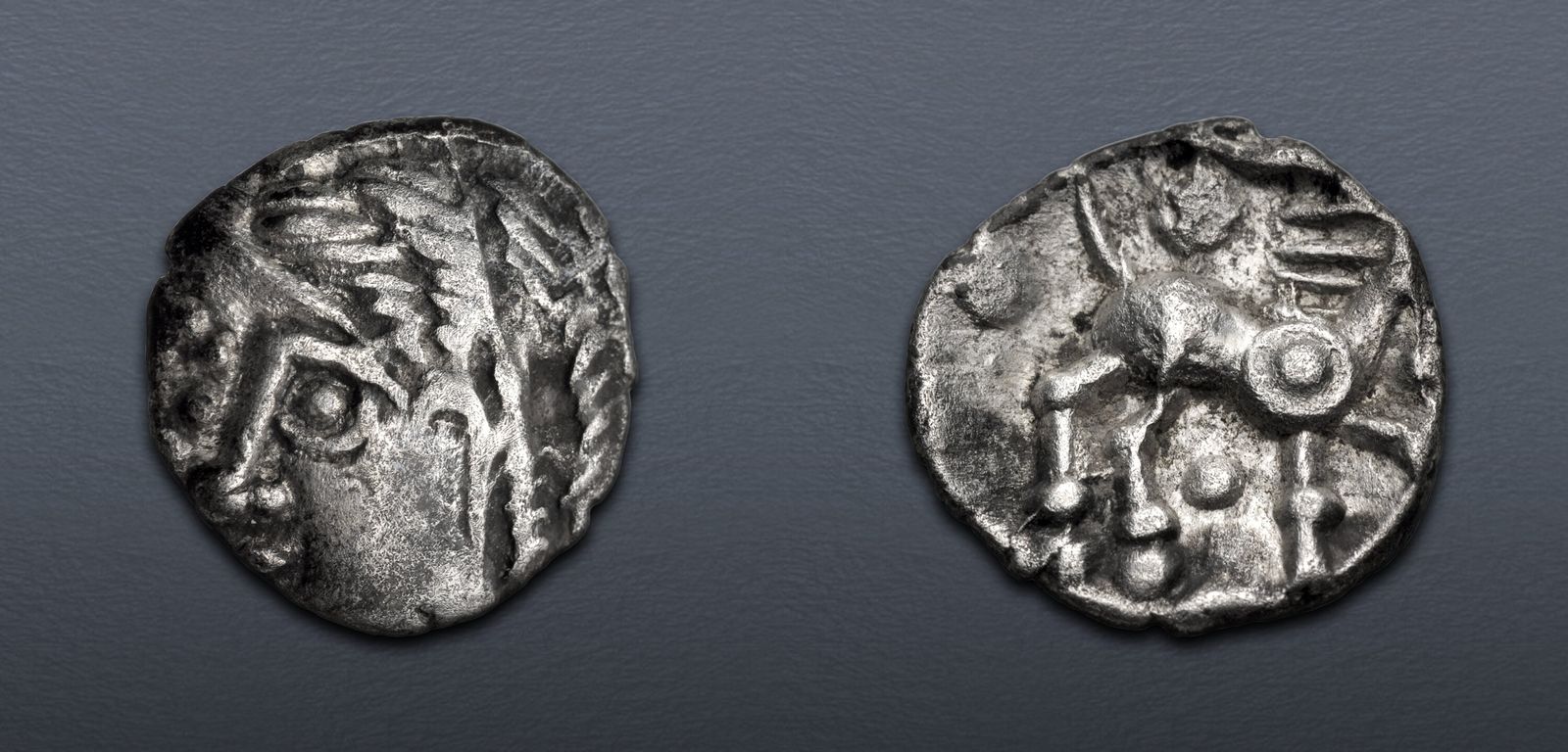 CELTIC, Trinovantes & Catuvellauni. Uninscribed. Circa 60-20 BC. AR ...