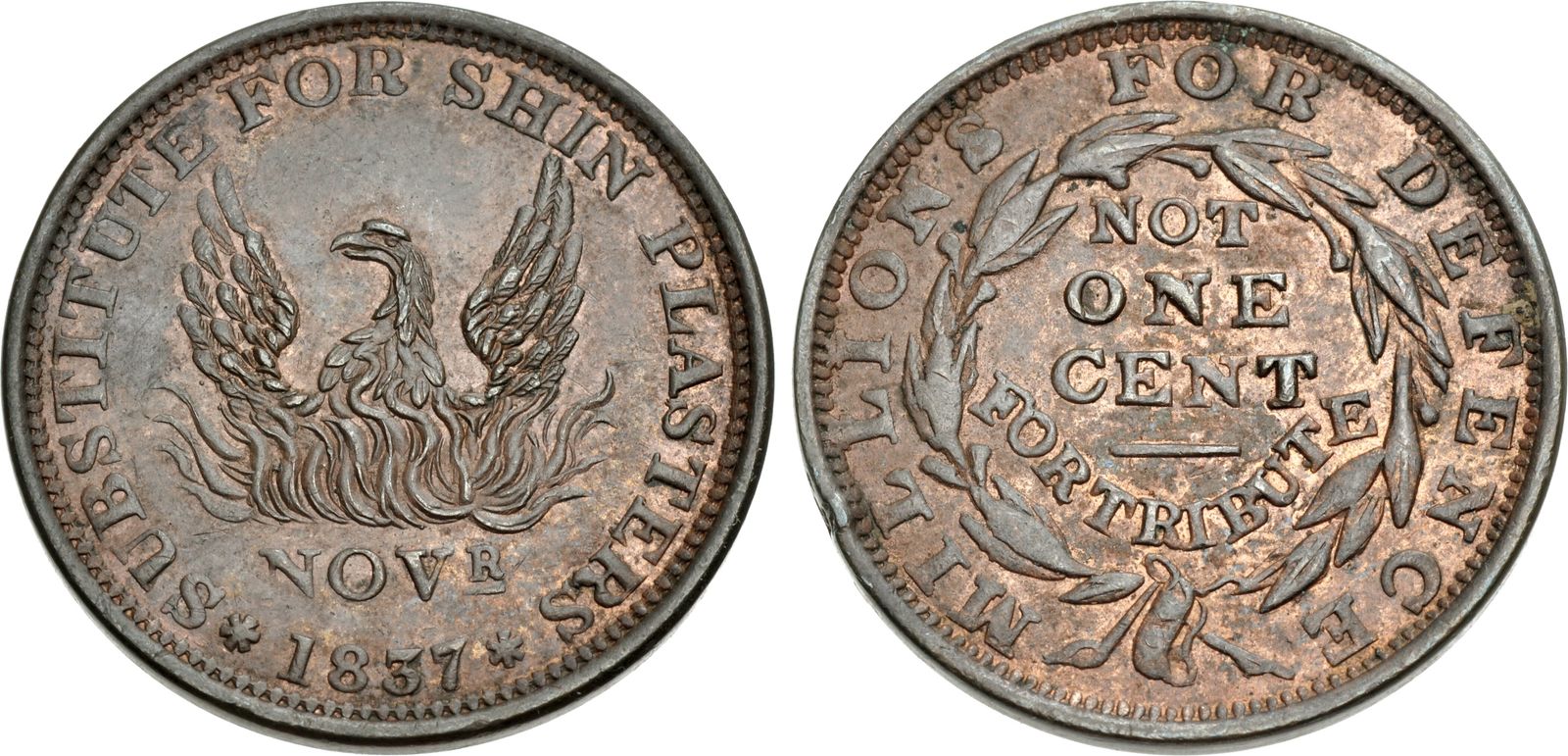 HARD TIMES TOKENS, Political series. CU Token (28mm, 9.07 g, 6h ...