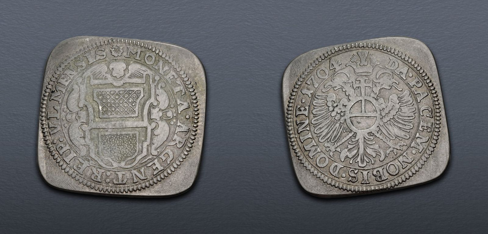 GERMANY, Ulm (city). AR Gulden Klippe (28.5mm, 12.62 g, 12h). Siege of ...