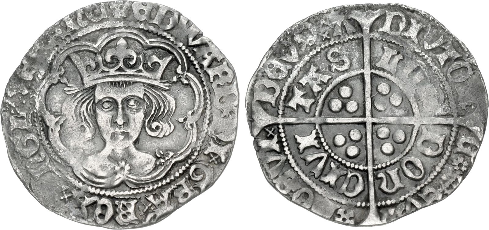 YORK (Restored). Edward IV. Second reign, 1471-1483. AR Groat (26mm, 2. ...