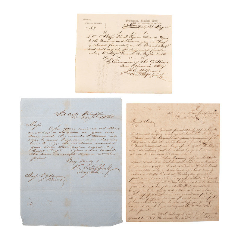 [CIVIL WAR]. Archive of Colonel Henry D. OGDEN, first officer of the ...