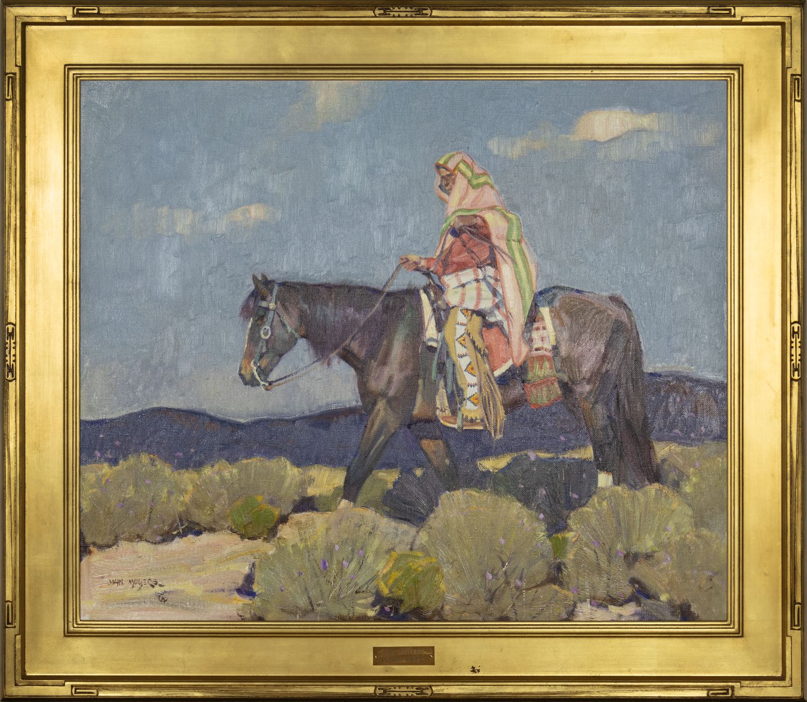 John Moyers (1958- ), Pueblo Rider | Jackson Hole Art Auction LLC