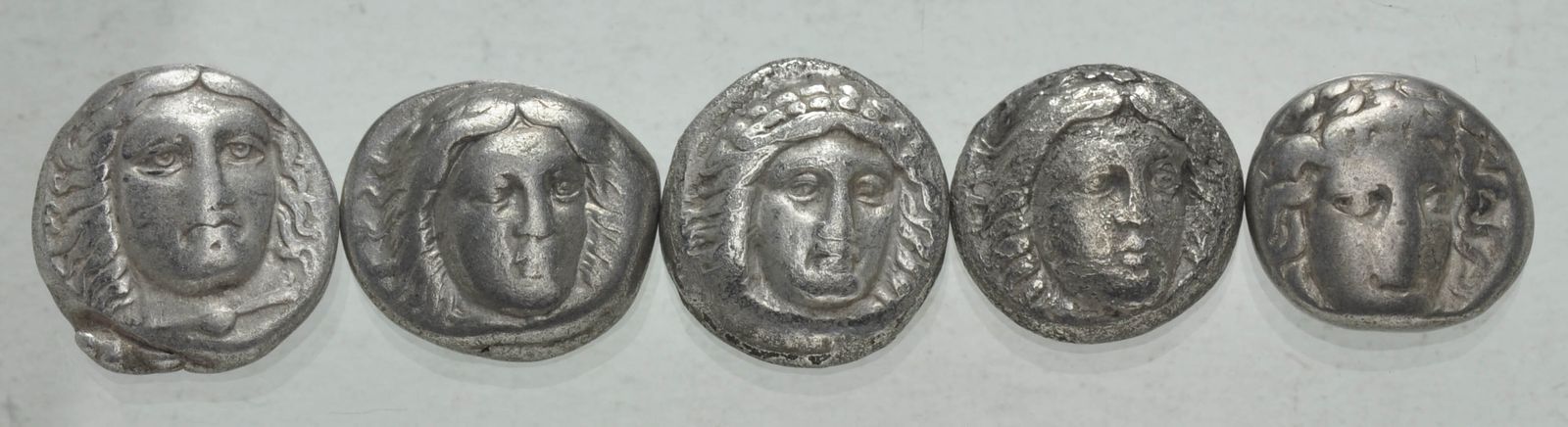 GREEK. Asia Minor. Lot of five (5) AR Drachms of the Carian Satraps ...