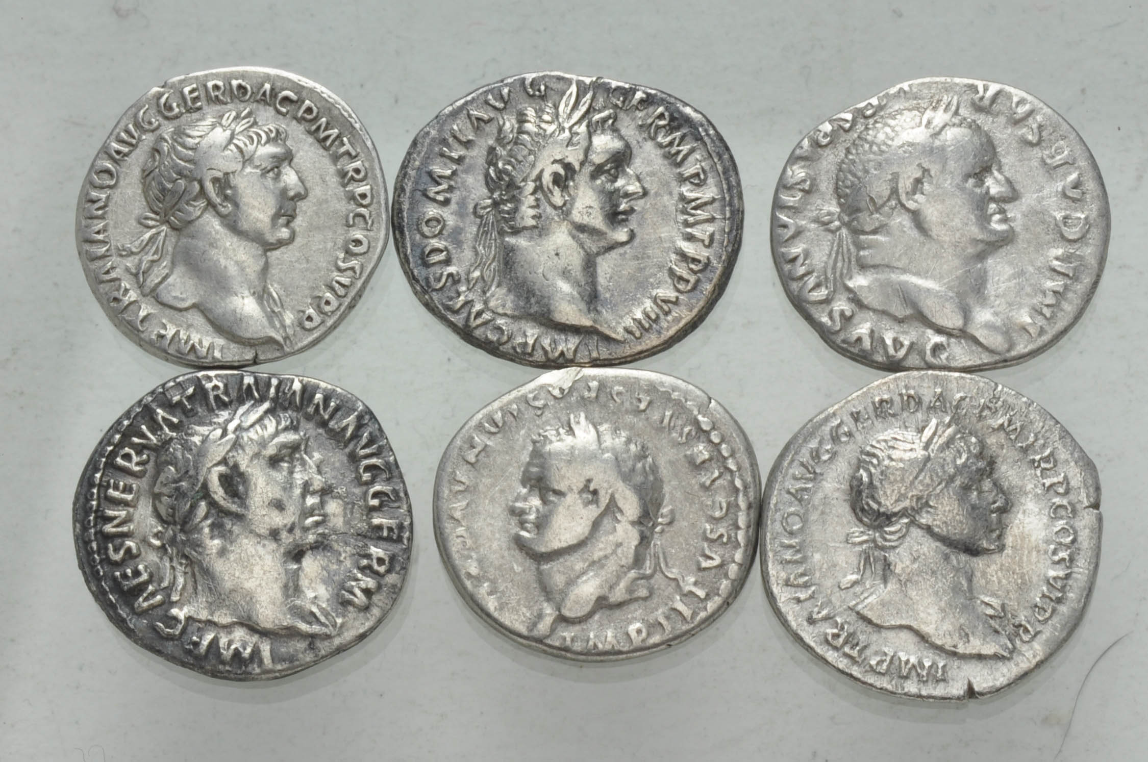 ROMAN. Imperial. Lot of six (6) AR Denarii. | Classical Numismatic Group
