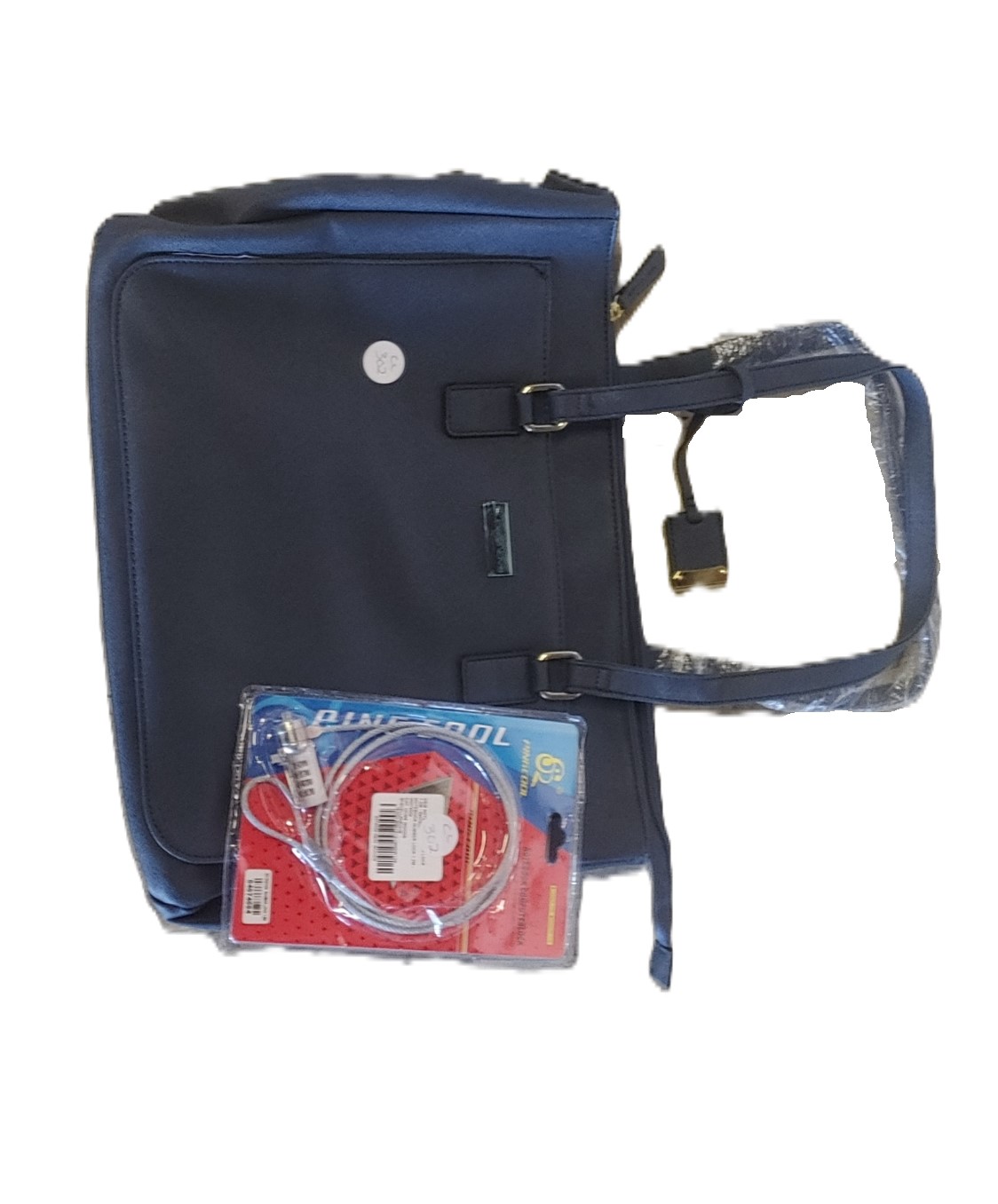 Super Nova Laptop Bag (navy blue) & Pingcool Number Lock | Aucor