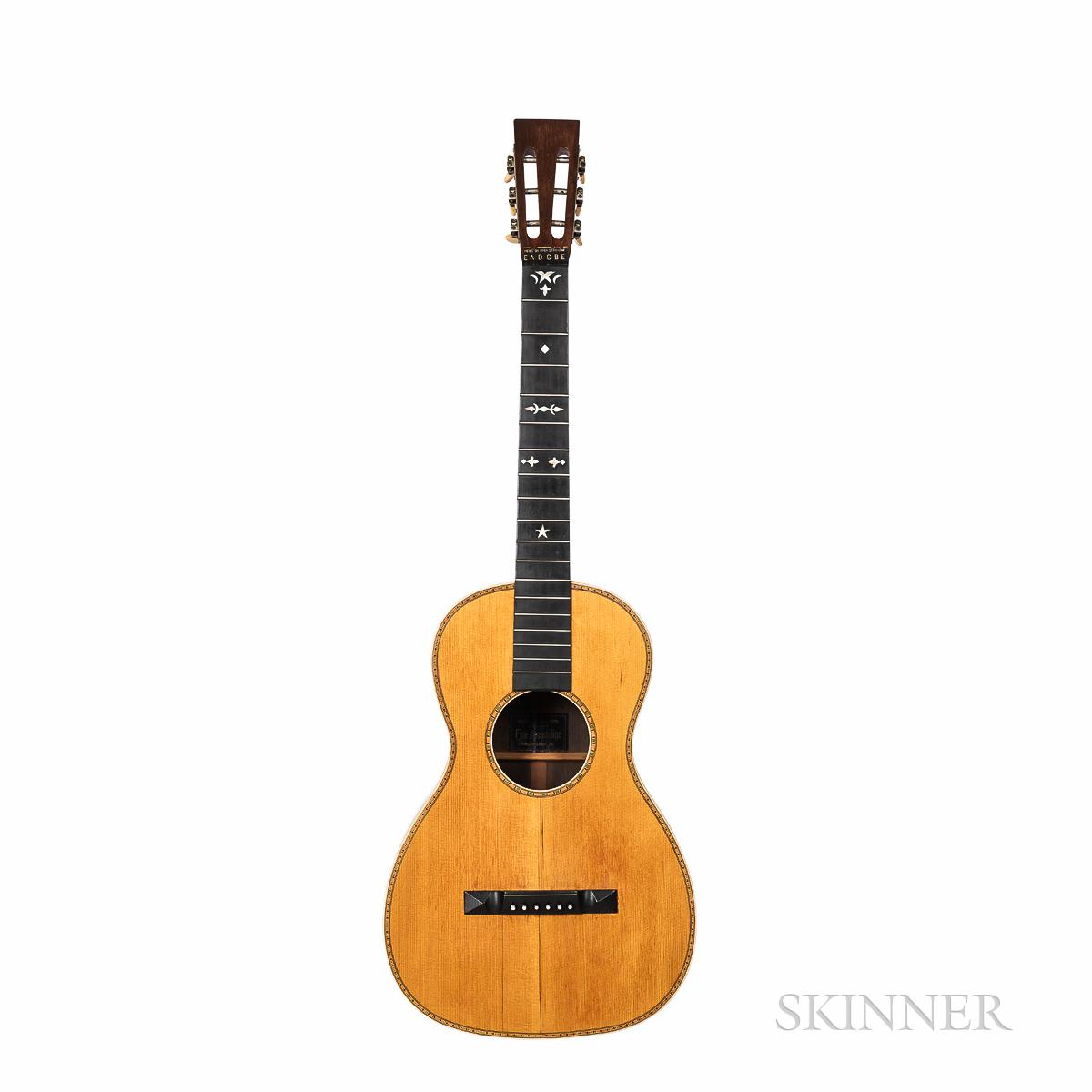 George Bauer Monogram 18 Parlor Guitar, c. 1900 | Barnebys