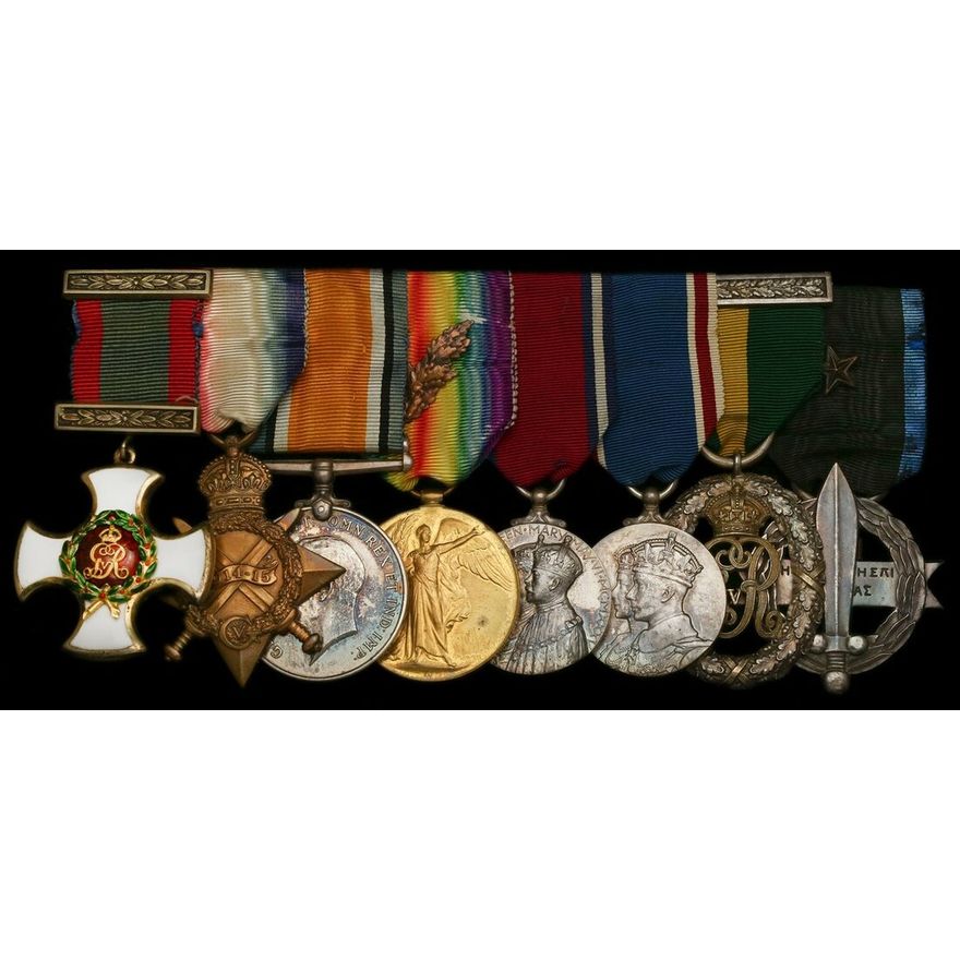 The Great War D.S.O. group of eight awarded to Colonel H. C. Saunders ...