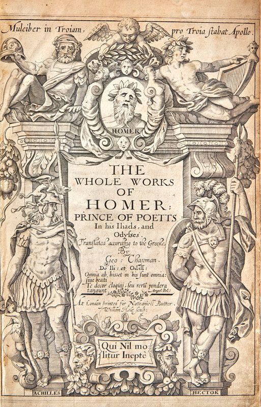 [Literature] [Homer] Chapman, Geo(rge). The Whole Works of Homer ...