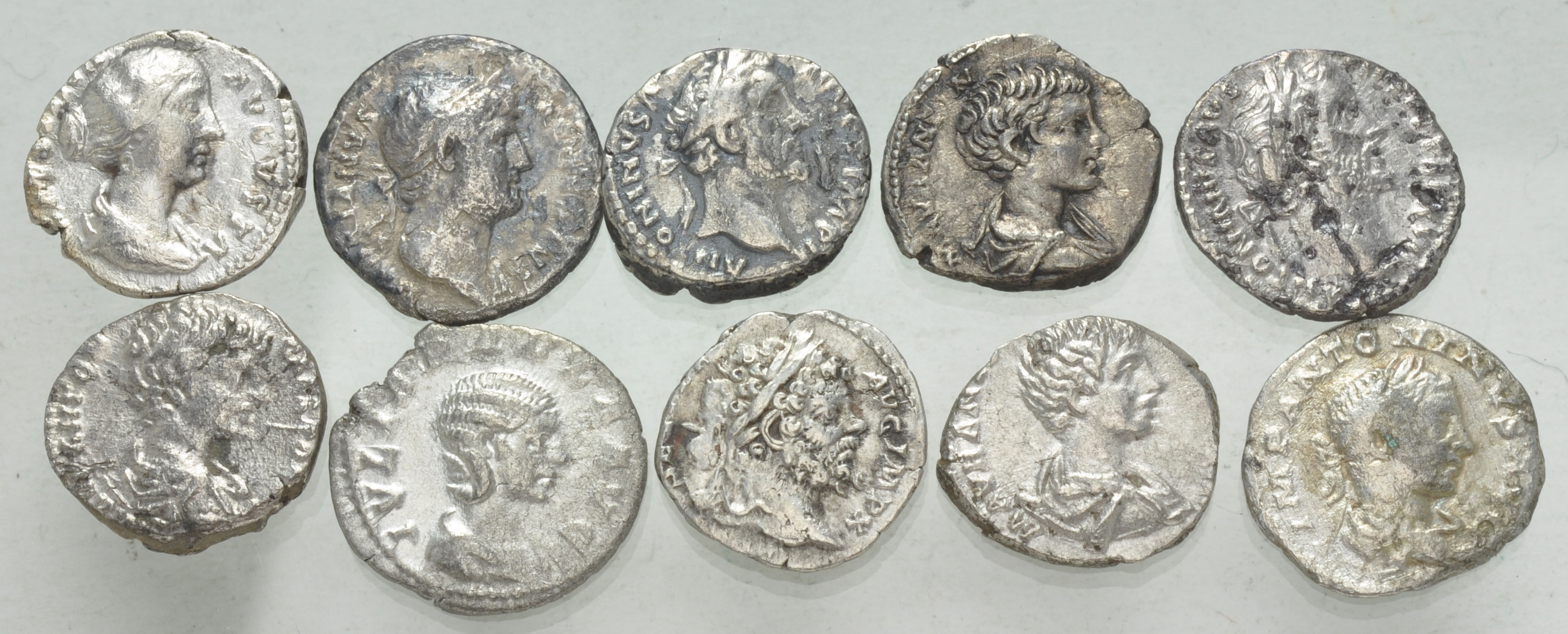 ROMAN. Imperial. Lot of ten (10) AR Denarii. | Classical Numismatic Group