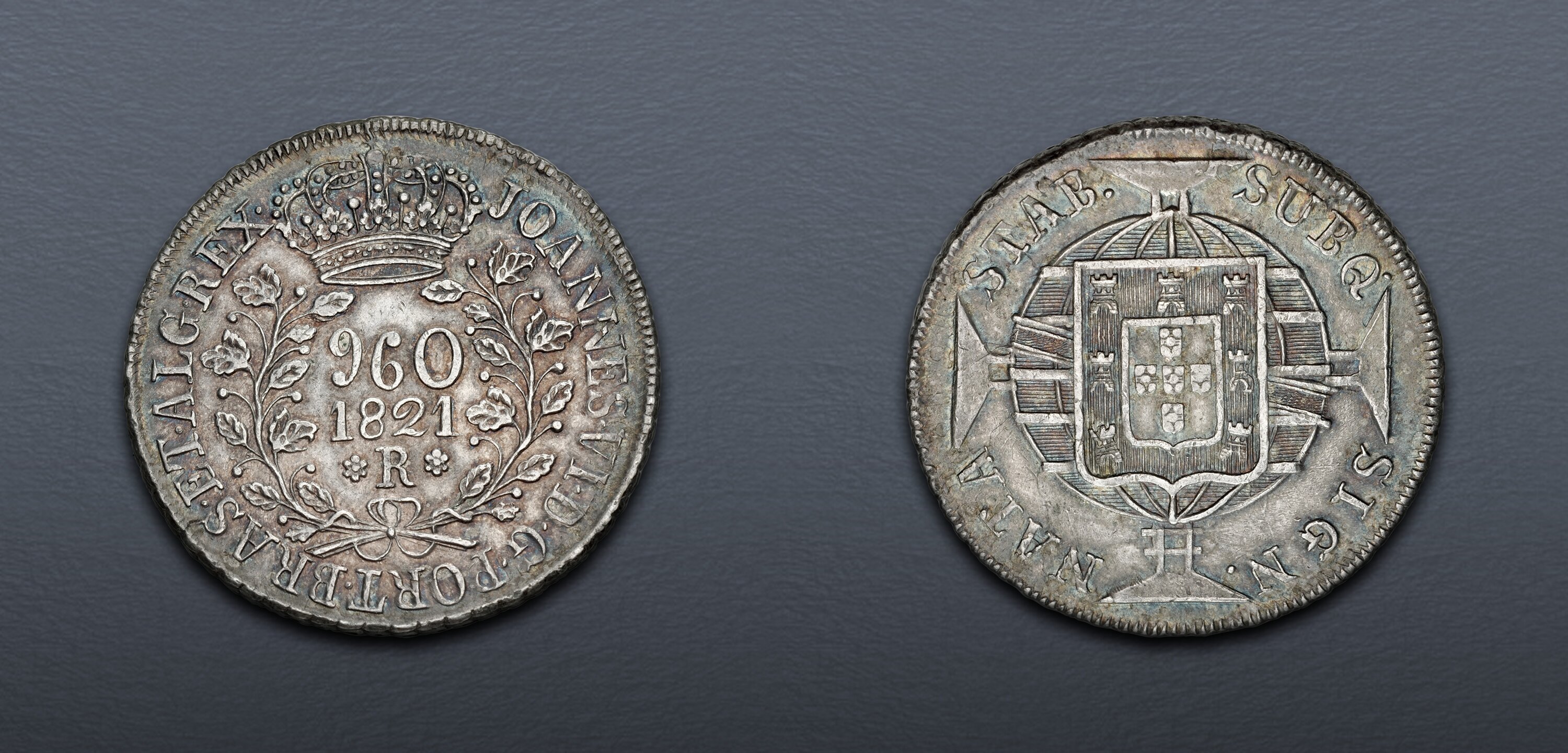 BRAZIL, Colonial. Joao VI. As king of Portugal, 1816-1822. AR 960 Réis ...