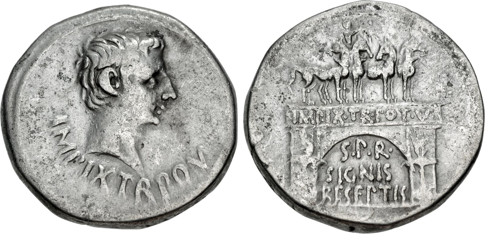 Asia Minor Uncertain Augustus 27 Bc Ad 14 Ar Cistophorus 26mm 11