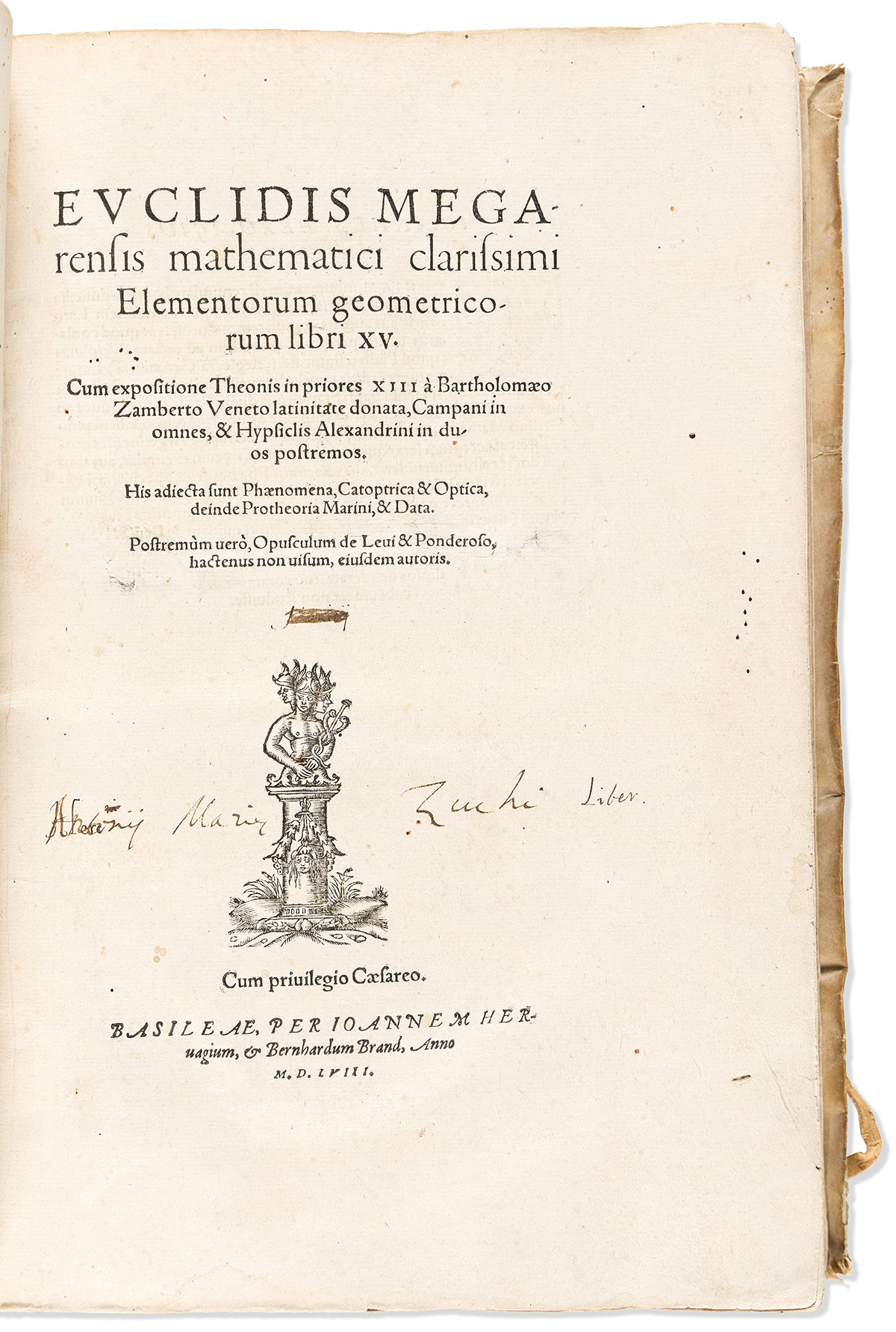 Euclid (fl. 300 BCE) Euclidis Megarensis Mathematici Clarissimi ...