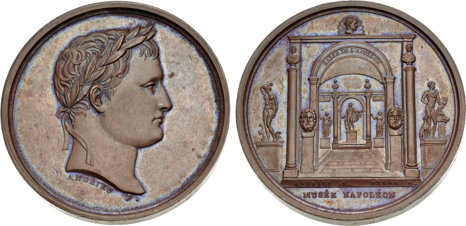 FRANCE, First Empire. Napoléon I. 1804-1814. Æ Medal (34mm, 18.96 g ...