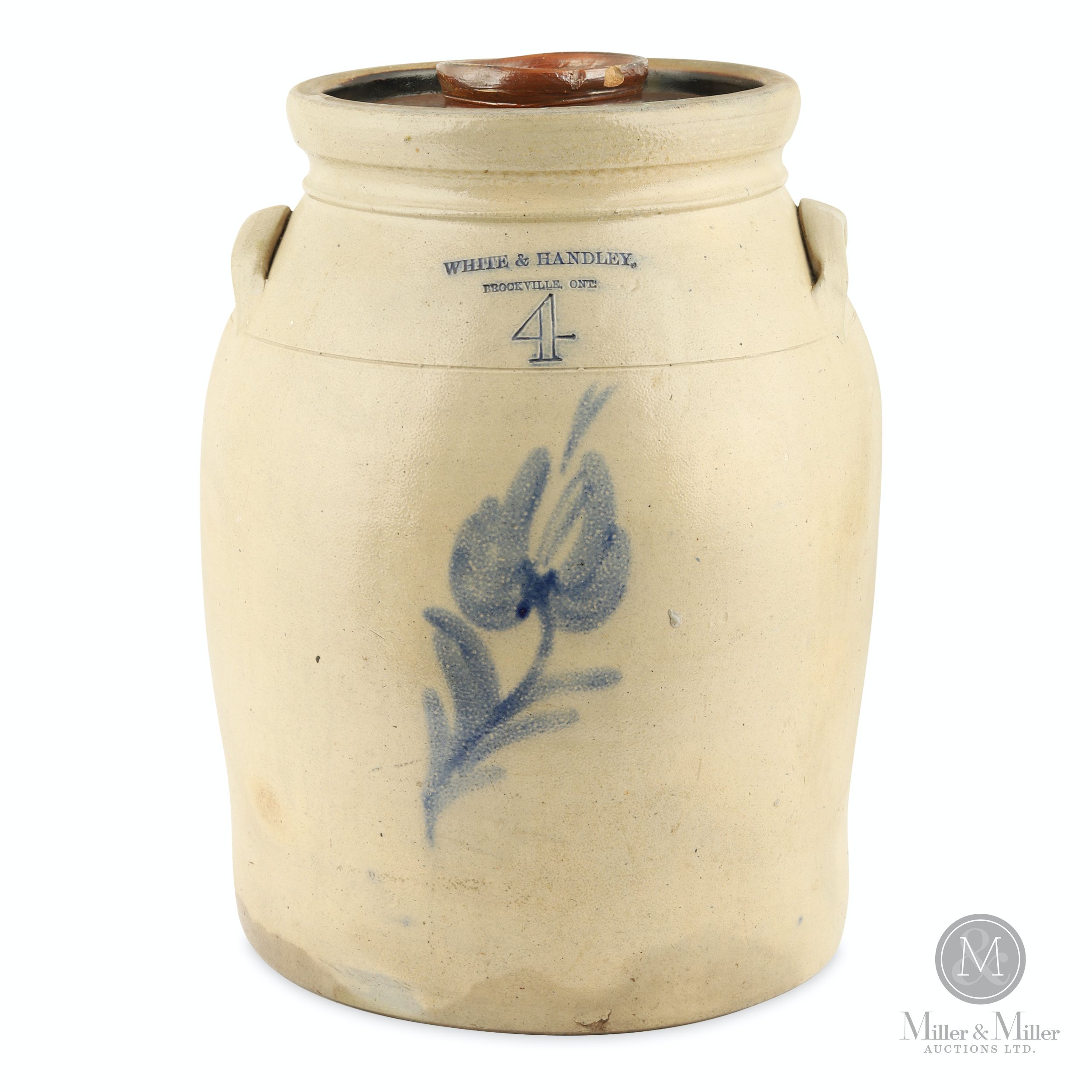 White & Handley, Brockville, 4 Gallon Open Crock | Barnebys