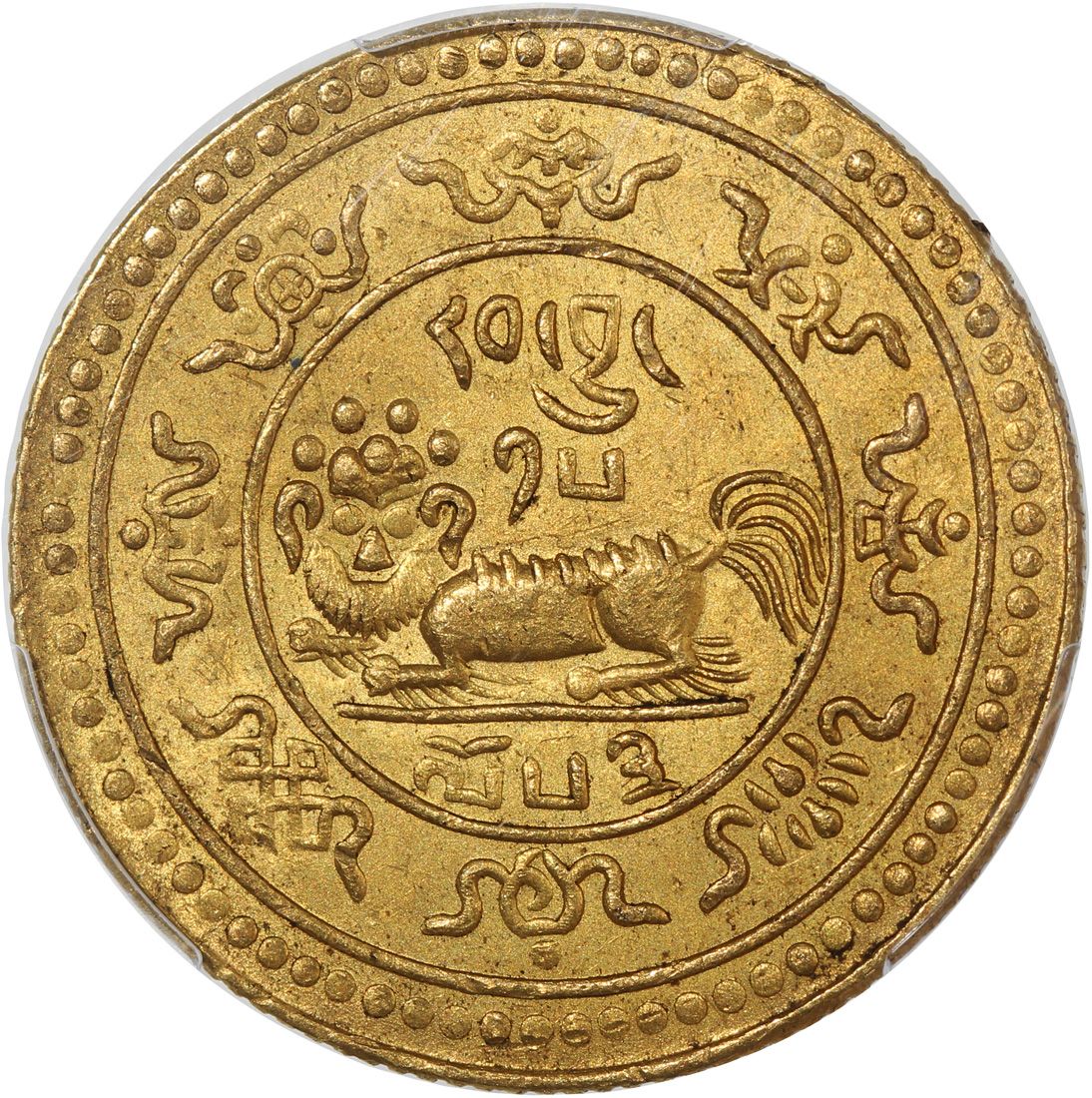 China, Tibet, [PCGS MS62] gold 20 tam srang, 15-53 (1919), (LM-1063A ...