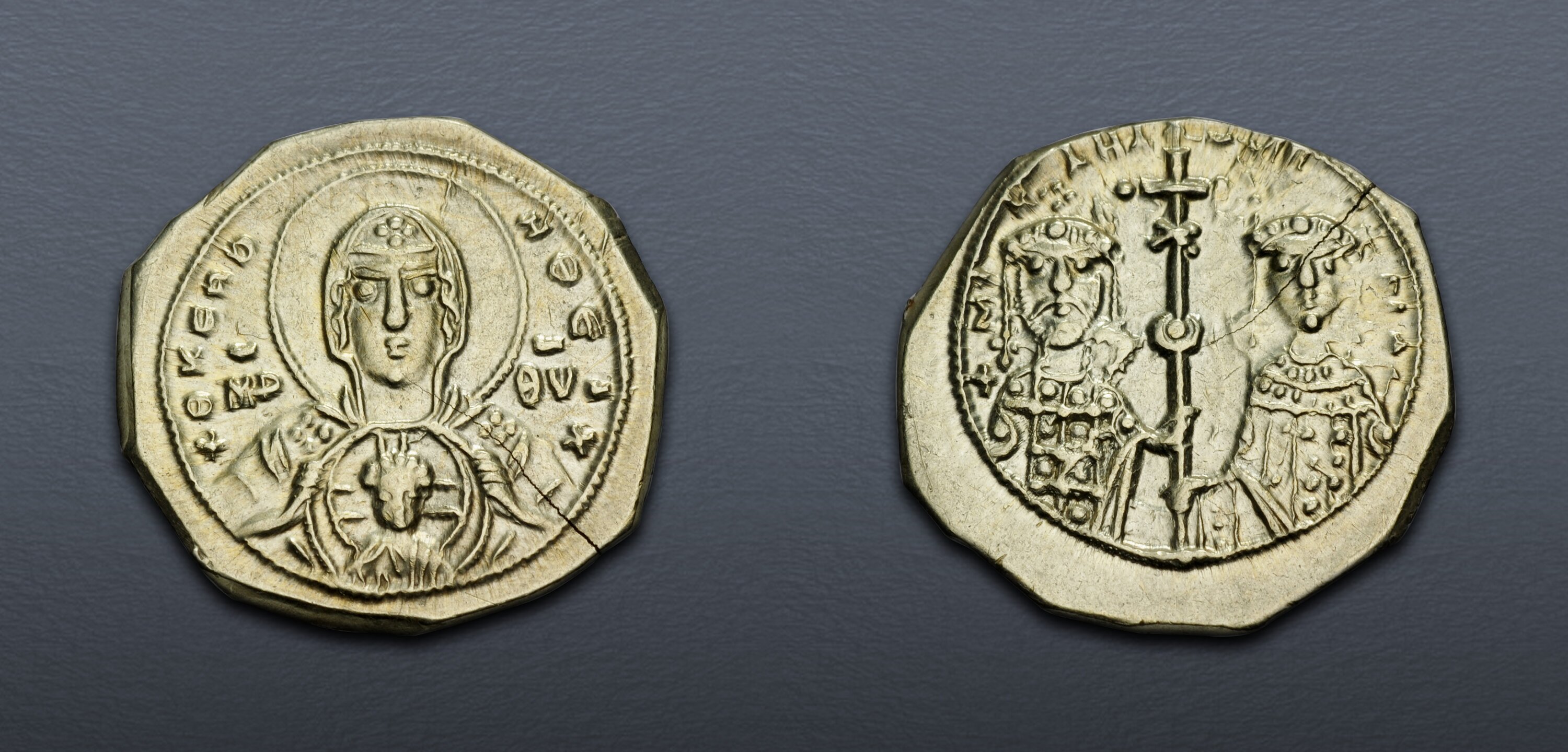 Michael VII Ducas, with Maria. 1071-1078. AV Tetarteron Nomisma (19mm ...