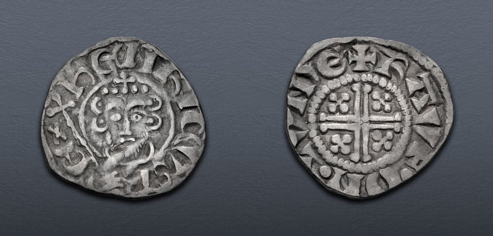 PLANTAGENET. John. 1199-1216. AR Penny (17mm, 1.40 g, 6h). Short cross ...