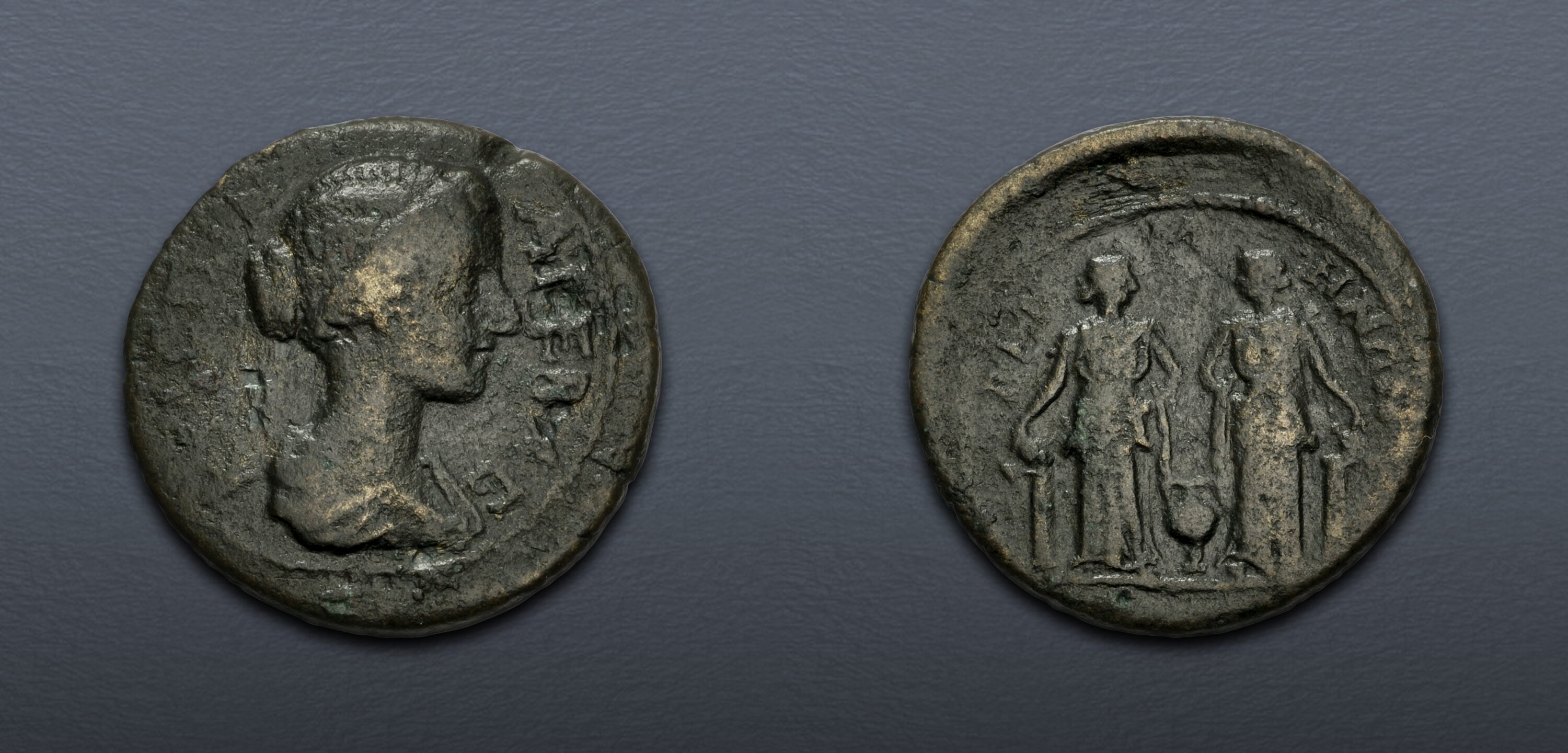MYSIA, Germe. Crispina. Augusta, AD 178-182. Æ Assarion (26mm, 9.55 g ...