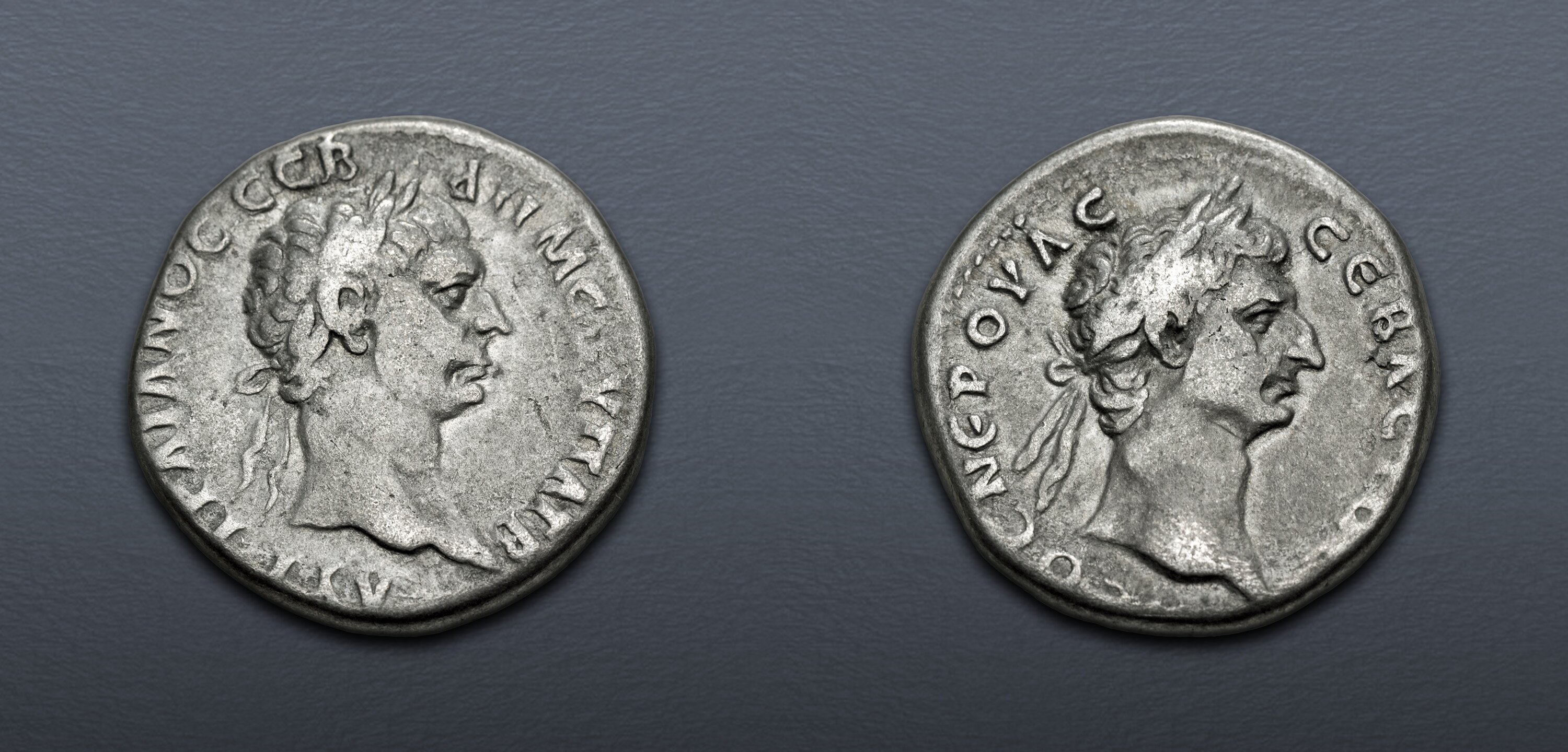 CAPPADOCIA, Caesarea-Eusebia. Trajan, with Divus Nerva. AD 98-117. AR ...