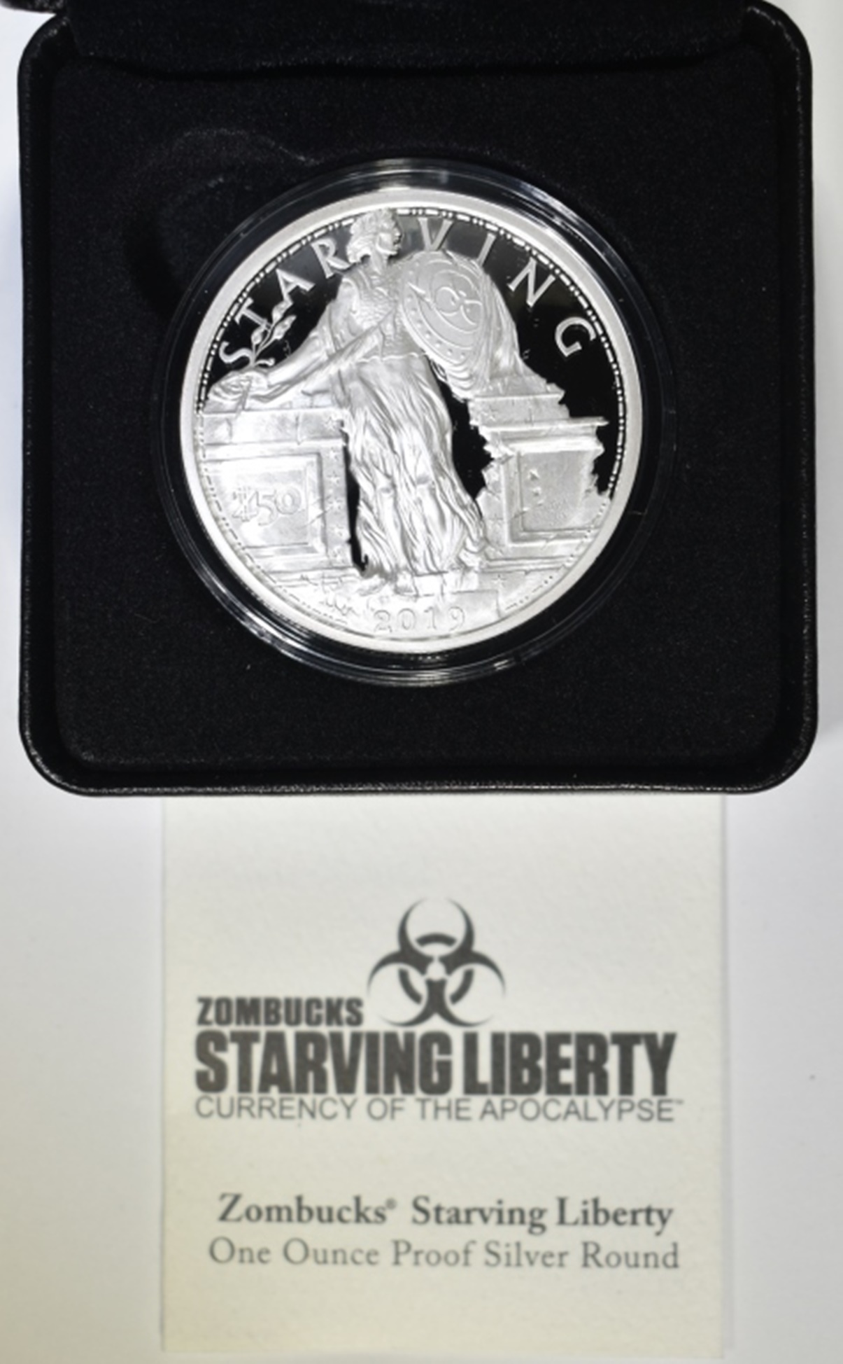 ZOMBUCKS 1 OZ SILVER CURRENCY OF THE APOCALYPSE | Barnebys