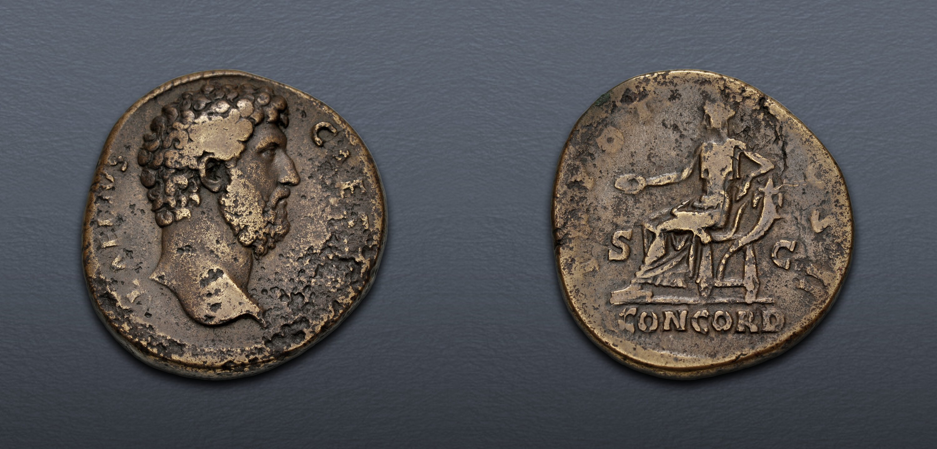 Aelius. Caesar, AD 136-138. Æ Sestertius (30mm, 22.75 g, 6h). Rome mint ...