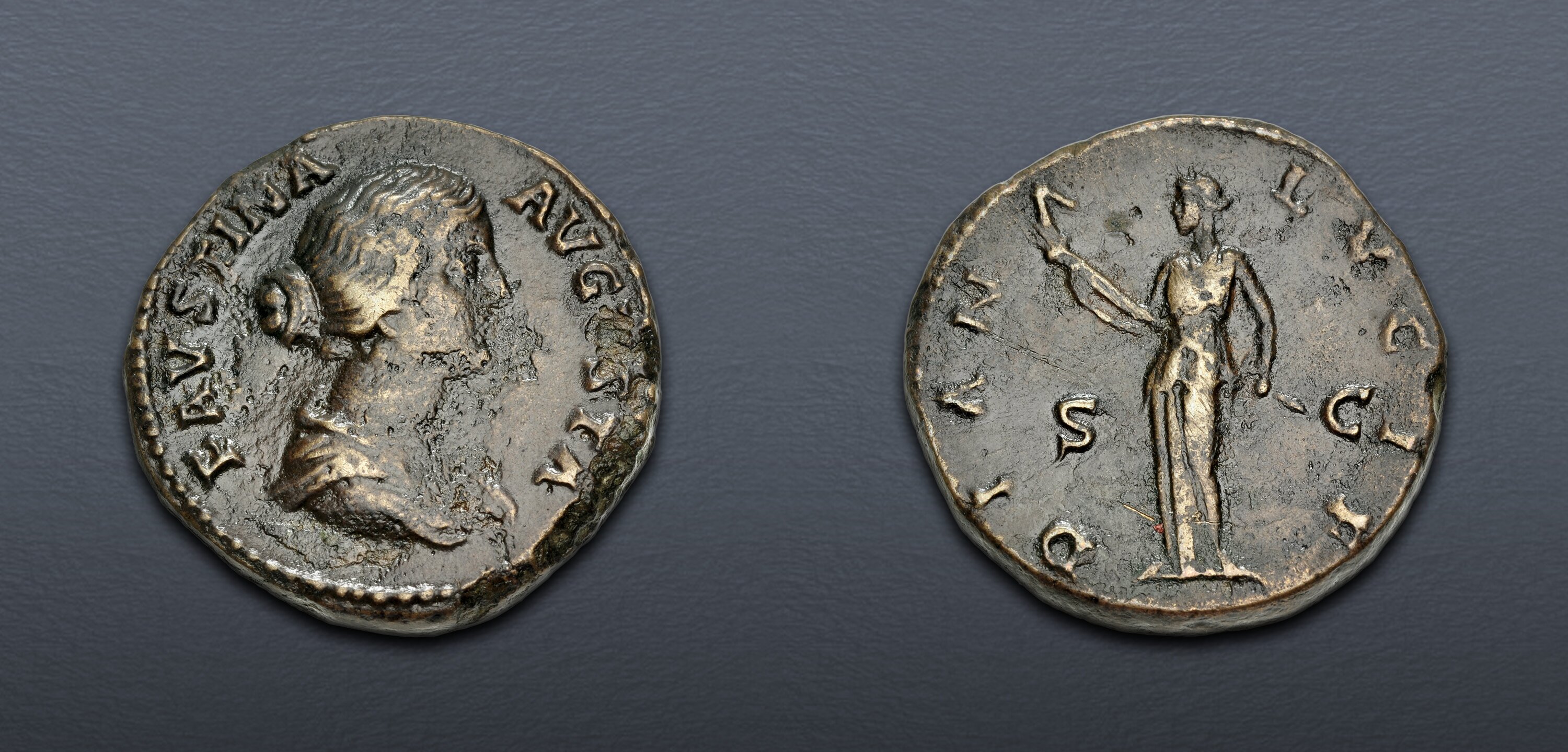 Faustina Junior. Augusta, AD 147-175. Æ Sestertius (31mm, 27.20 g, 6h ...