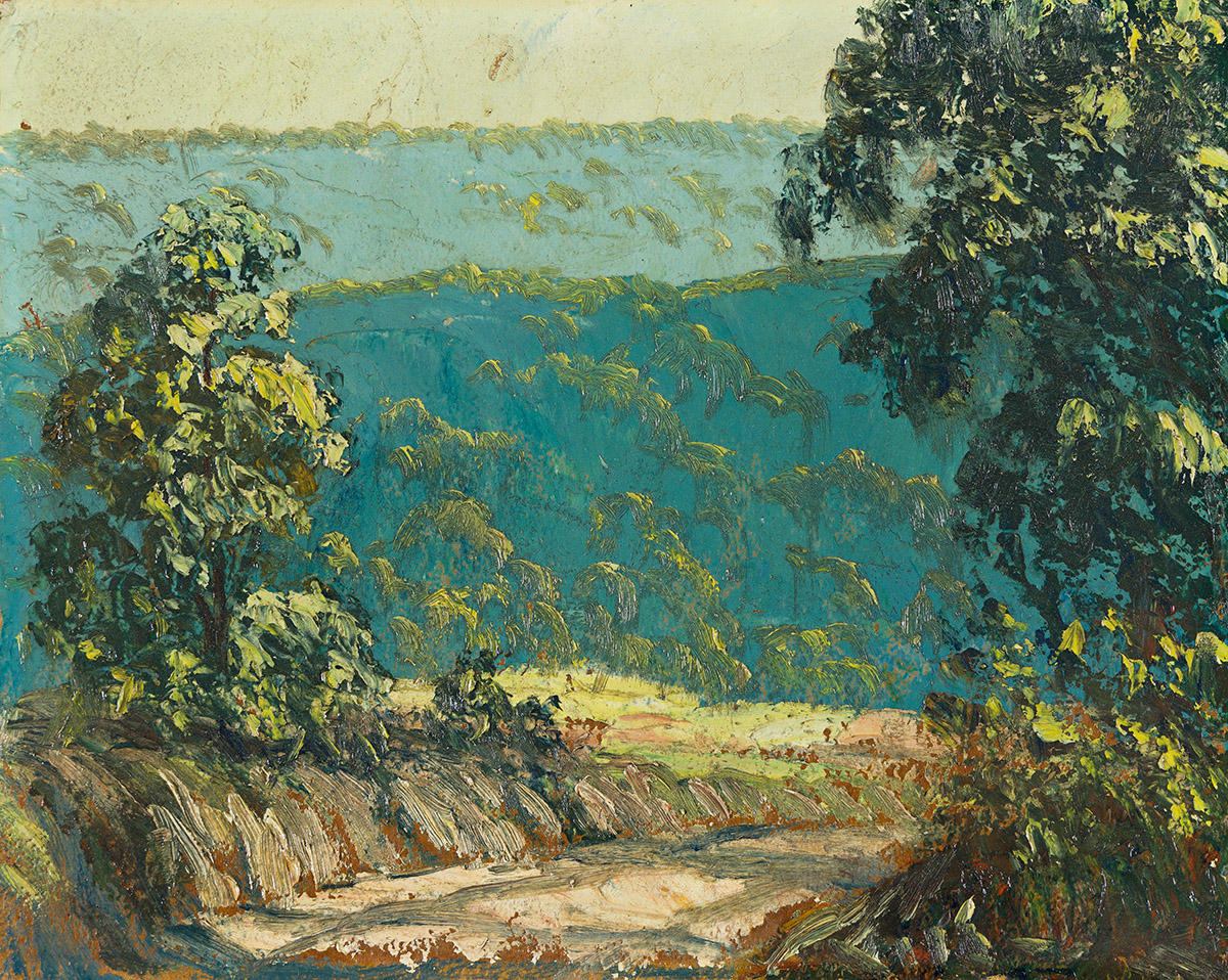 JOHN HARDRICK (1891 - 1968) Untitled (Hilly Landscape with Road ...