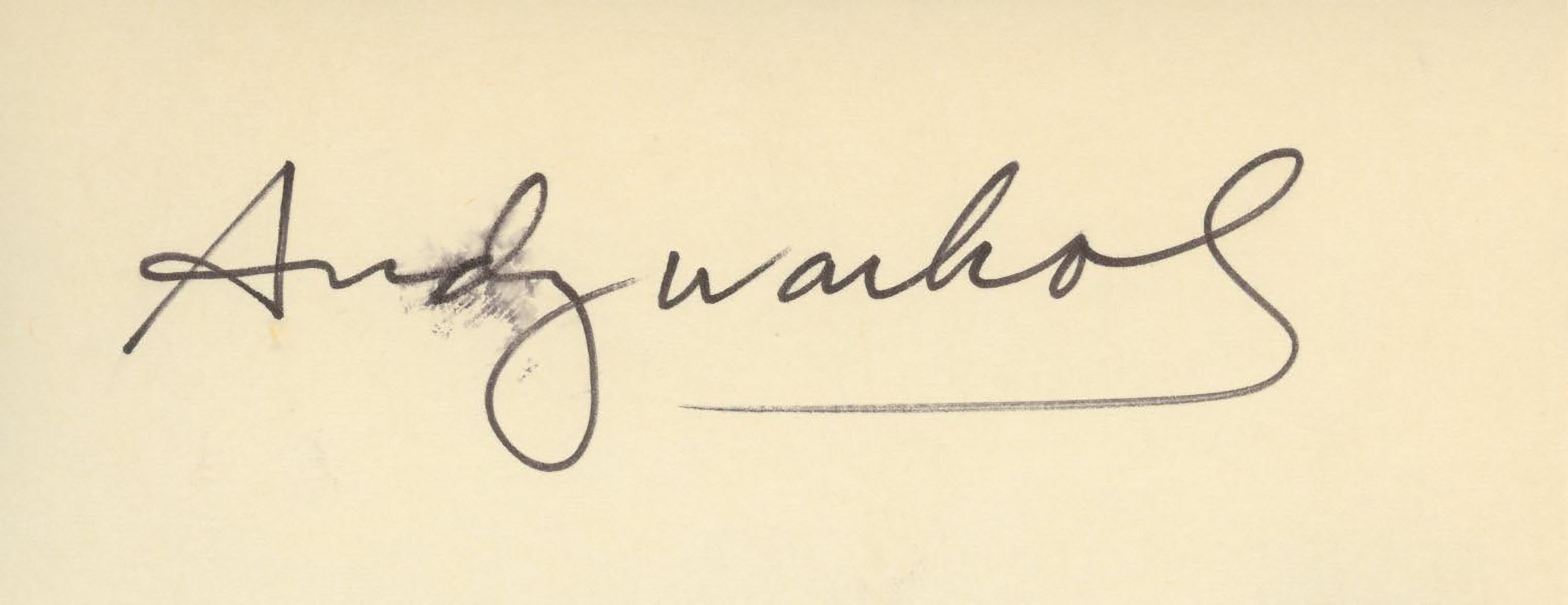 Andy Warhol original signature - HL6358 | Barnebys