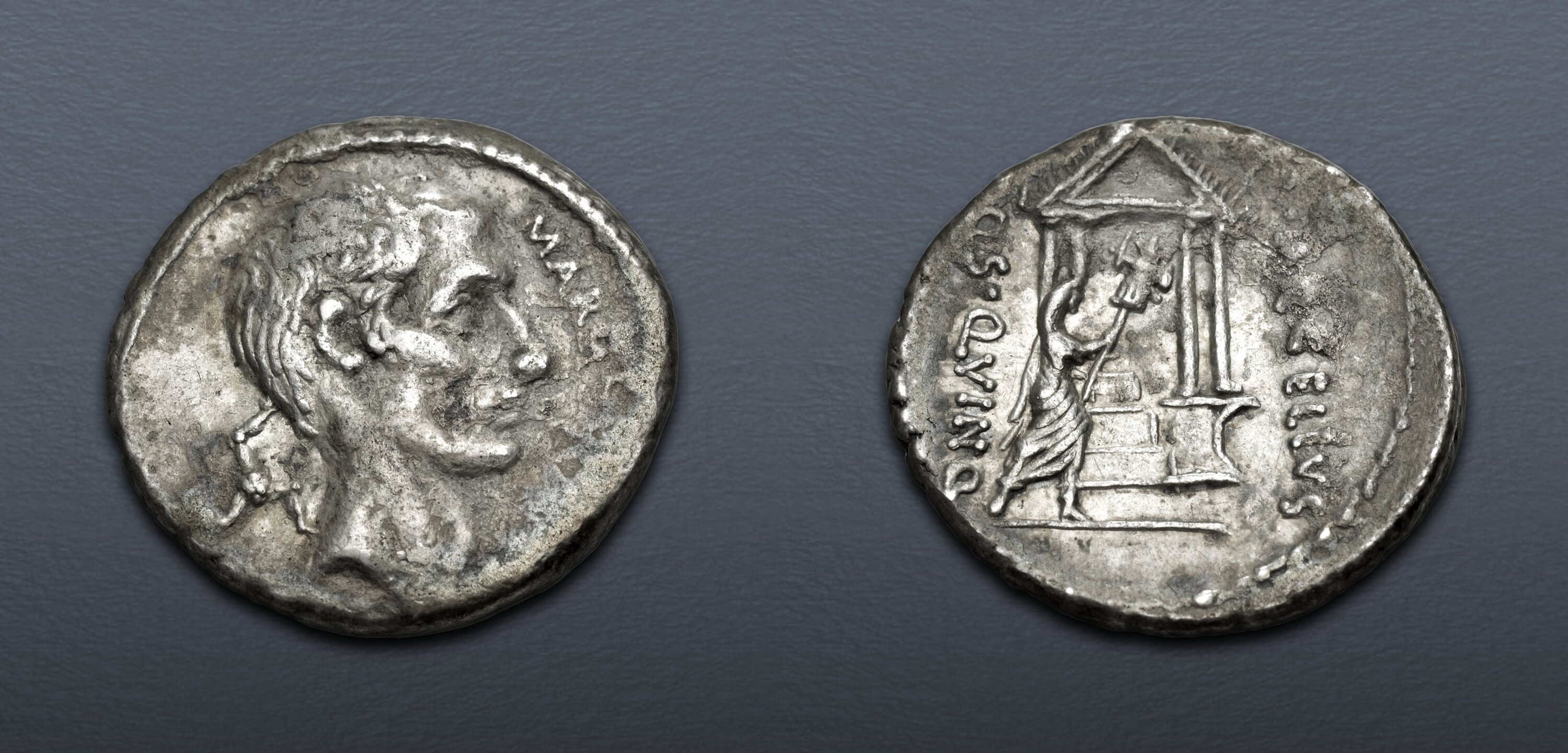 P. Cornelius Lentulus Marcellinus. 50 BC. AR Denarius (19mm, 4.00 g, 6h ...