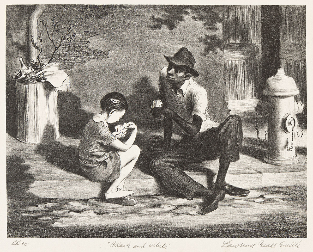 LAWRENCE BEALL SMITH (1909 - 1995) Black and White. | Swann Galleries App
