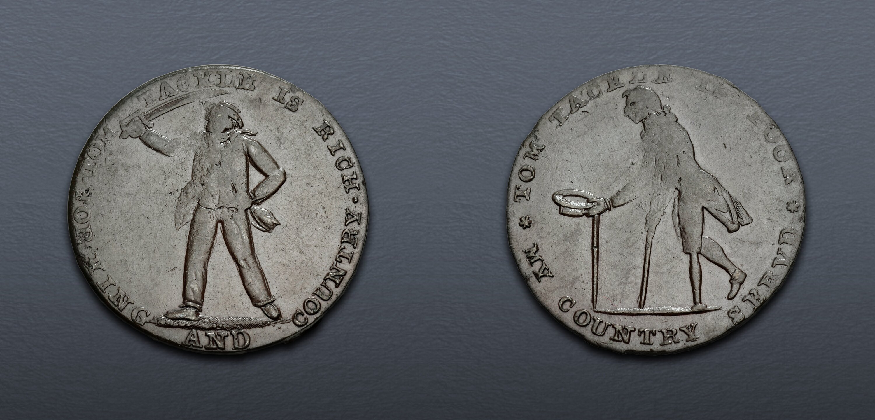 CONDER TOKENS, Middlesex. Political & Social series. Tom Tackle. CU ...