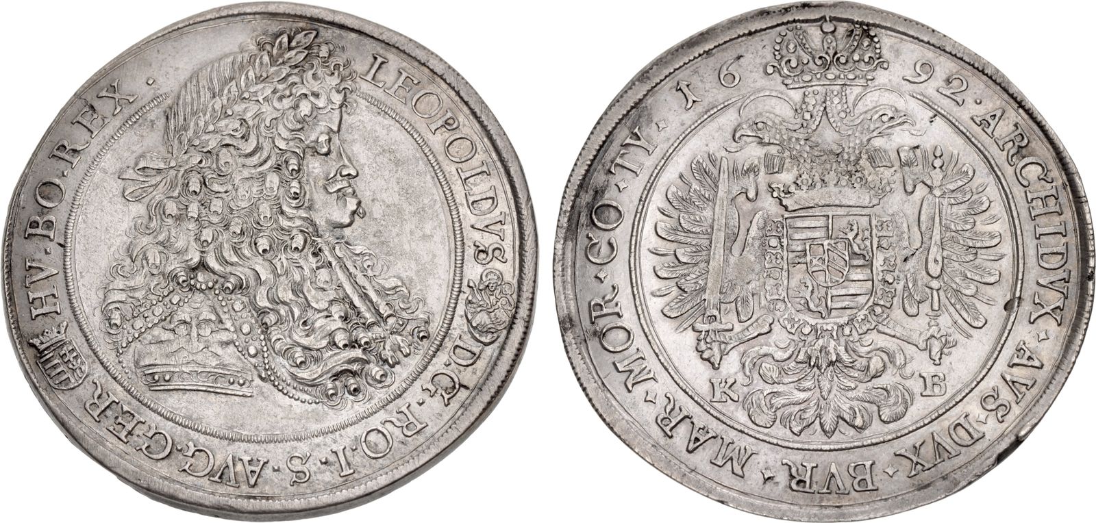 HUNGARY, Holy Roman Empire. Lipót I. 1657-1705. AR Taler (47mm, 28.42 g ...