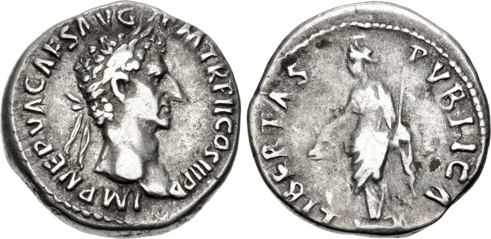 Nerva. AD 96-98. AR Denarius (17mm, 3,70 g, 6h). Rome mint. Struck AD ...